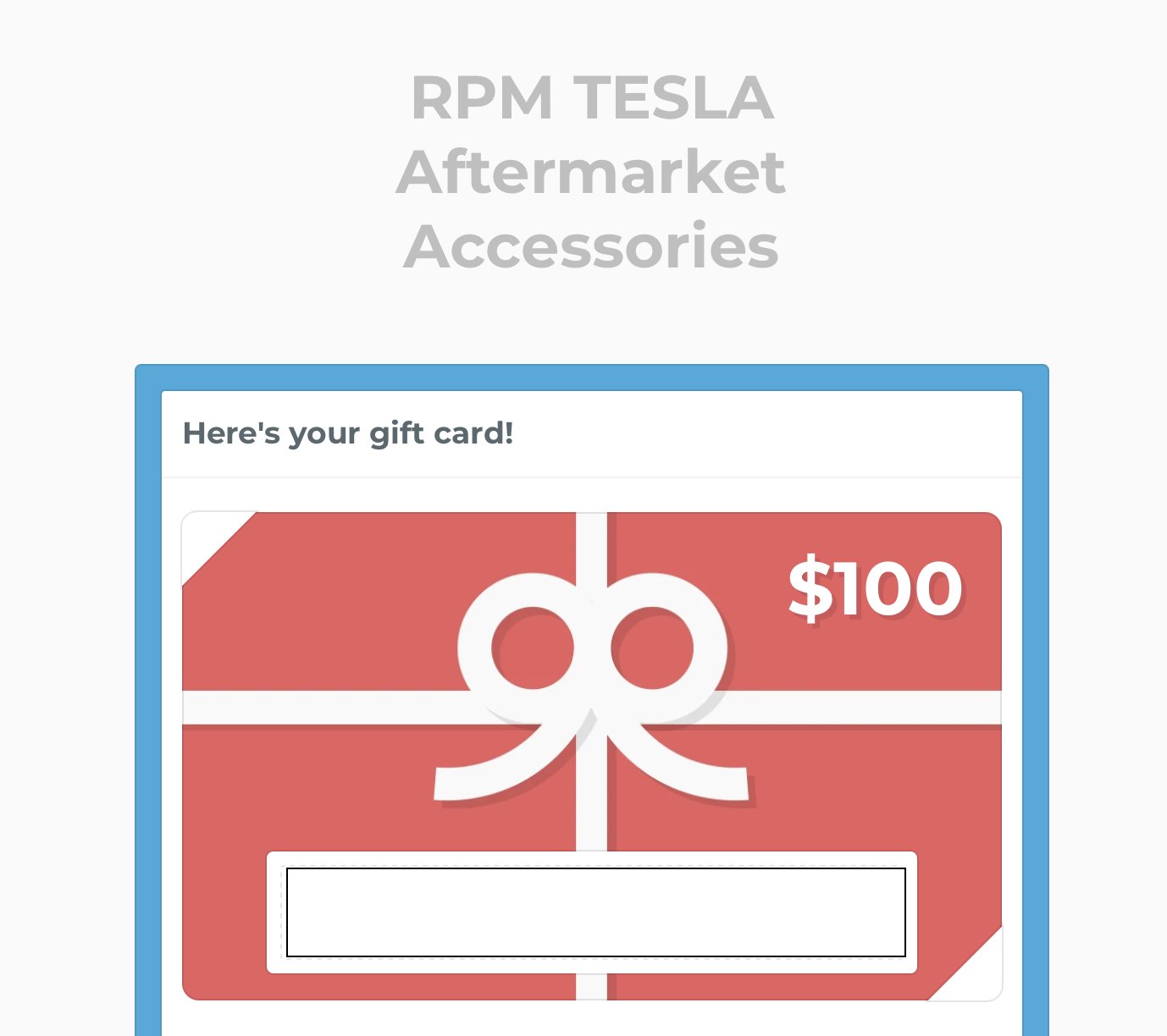 Gifts – RPM TESLA Aftermarket Accessories