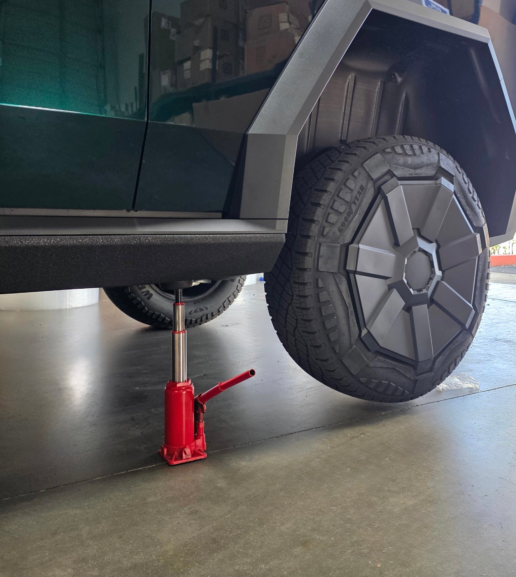 Cybertruck Spare Tire Swap Kit w/ Wheel, Jack, Tools & Cover – RPM ...