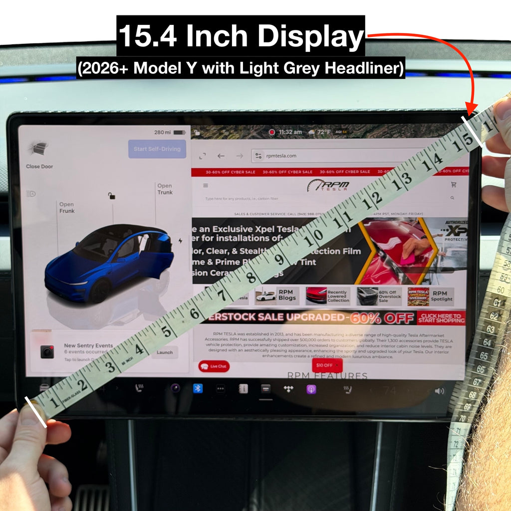 2026+ | Model Y Juniper Refreshed Display Screen Protector Glass Kit w ...