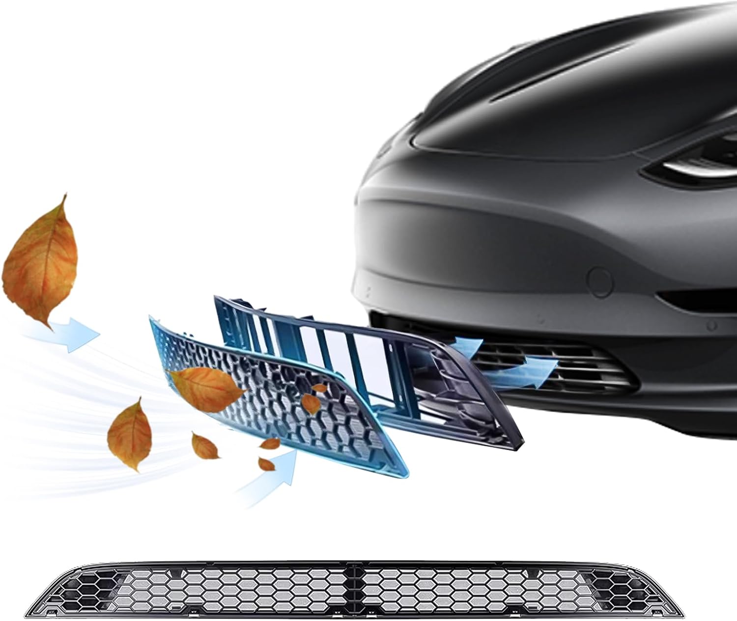 2024+ Model 3 Radiator Protective Mesh Grill Panel 4-Piece Split – RPM ...