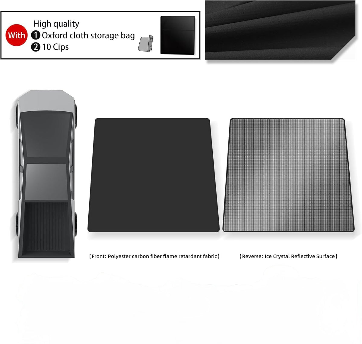Cybertruck Sunroof Reflective Two-Layer Sunshade – RPM TESLA ...