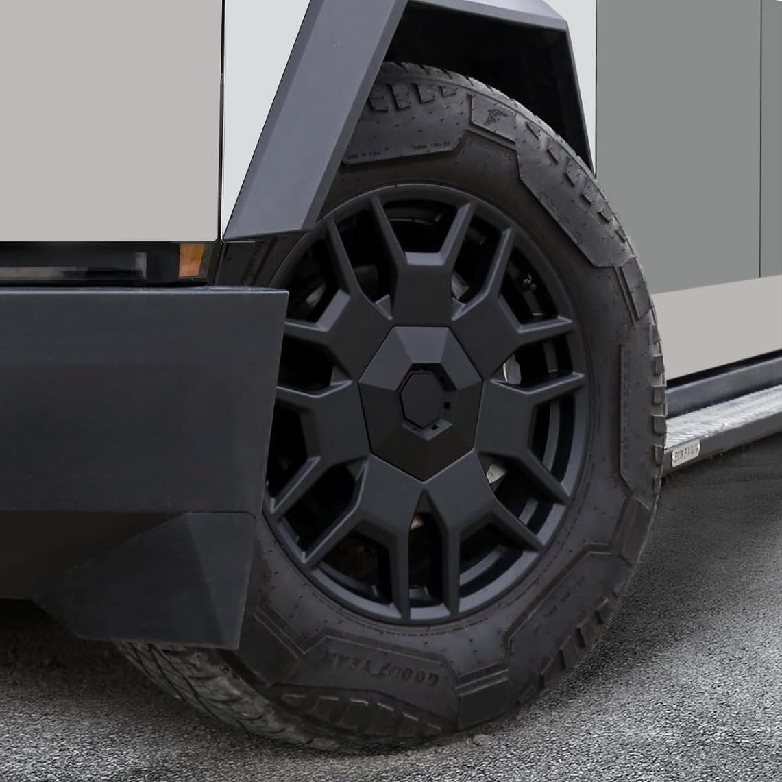 Cybertruck Heptagon Center Wheel Caps & Lug Nut covers (Set of 4) - Ve ...