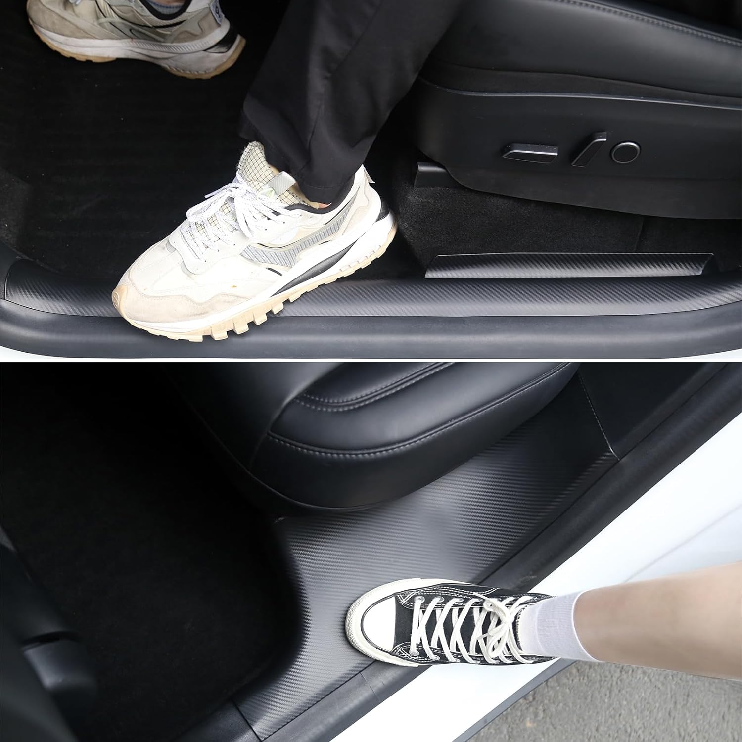 2021-2025 | Model Y 3D Carbon Inner Door Sill (4 Pieces) - Front & Rea ...
