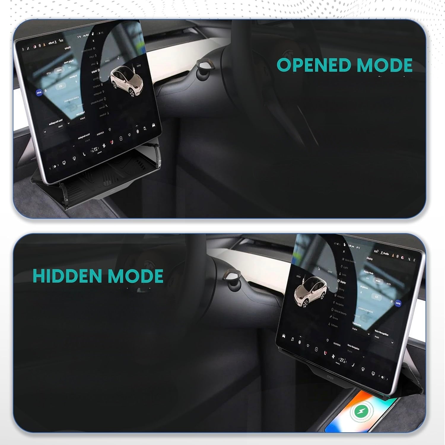 2024+ | Model 3 Highland Refreshed Under Display Hidden Shelf Organize ...