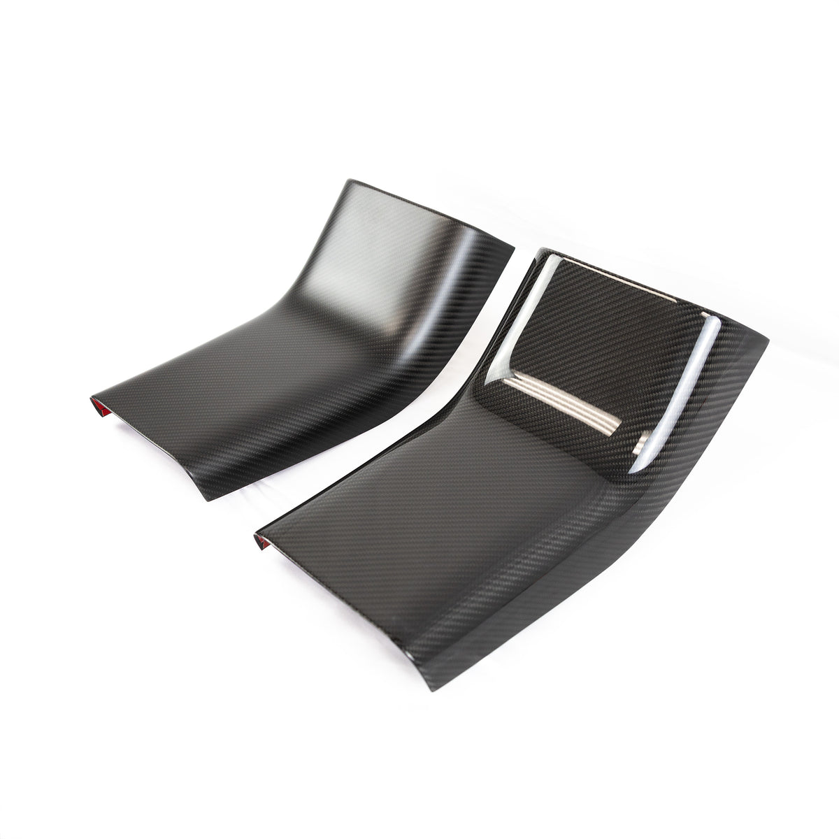 Model 3 & Y Backseat Center Console Base Overlay - Real Molded Carbon ...
