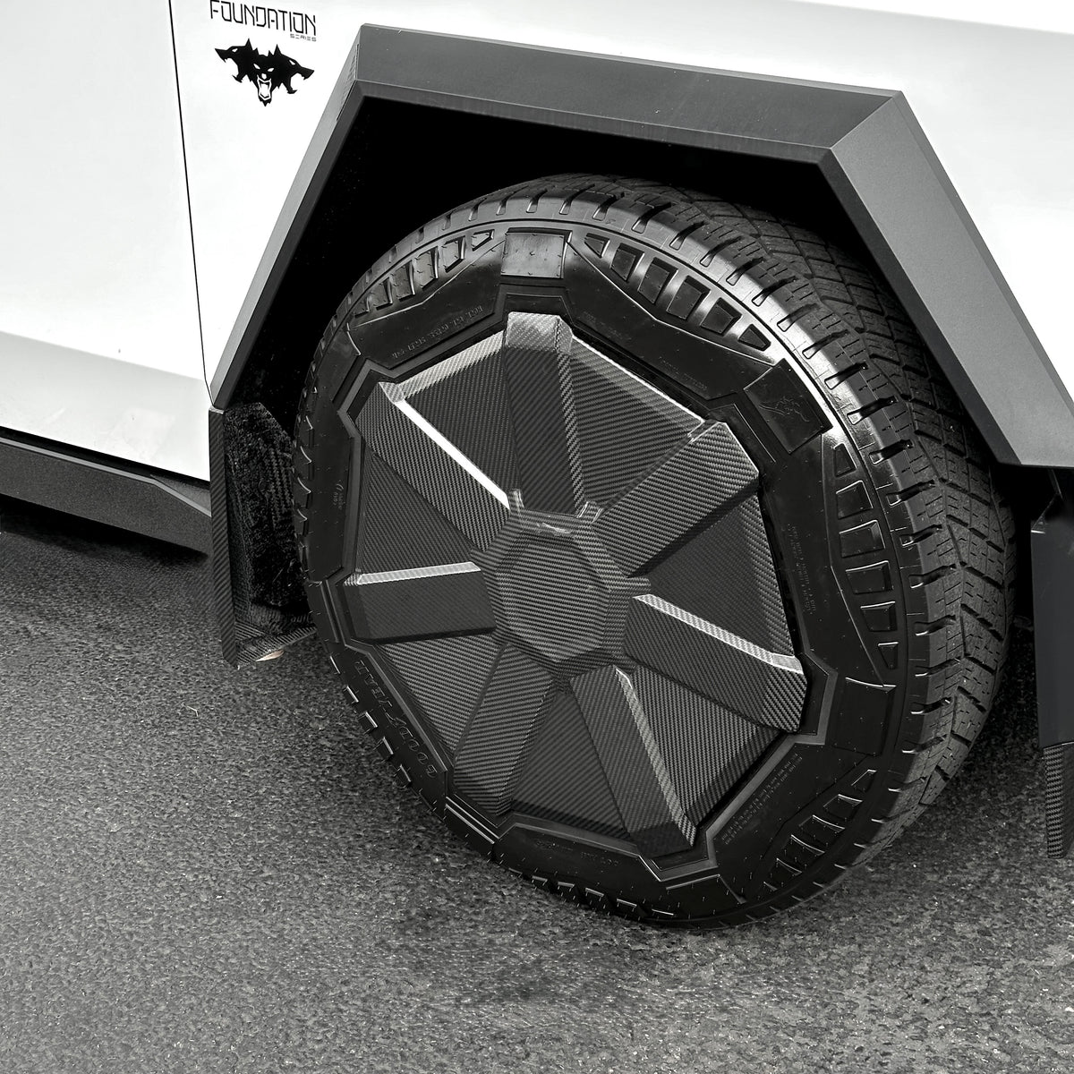 Cybertruck All-Terrain Cyber Wheel Cap Replacement - Real Dry Molded C ...