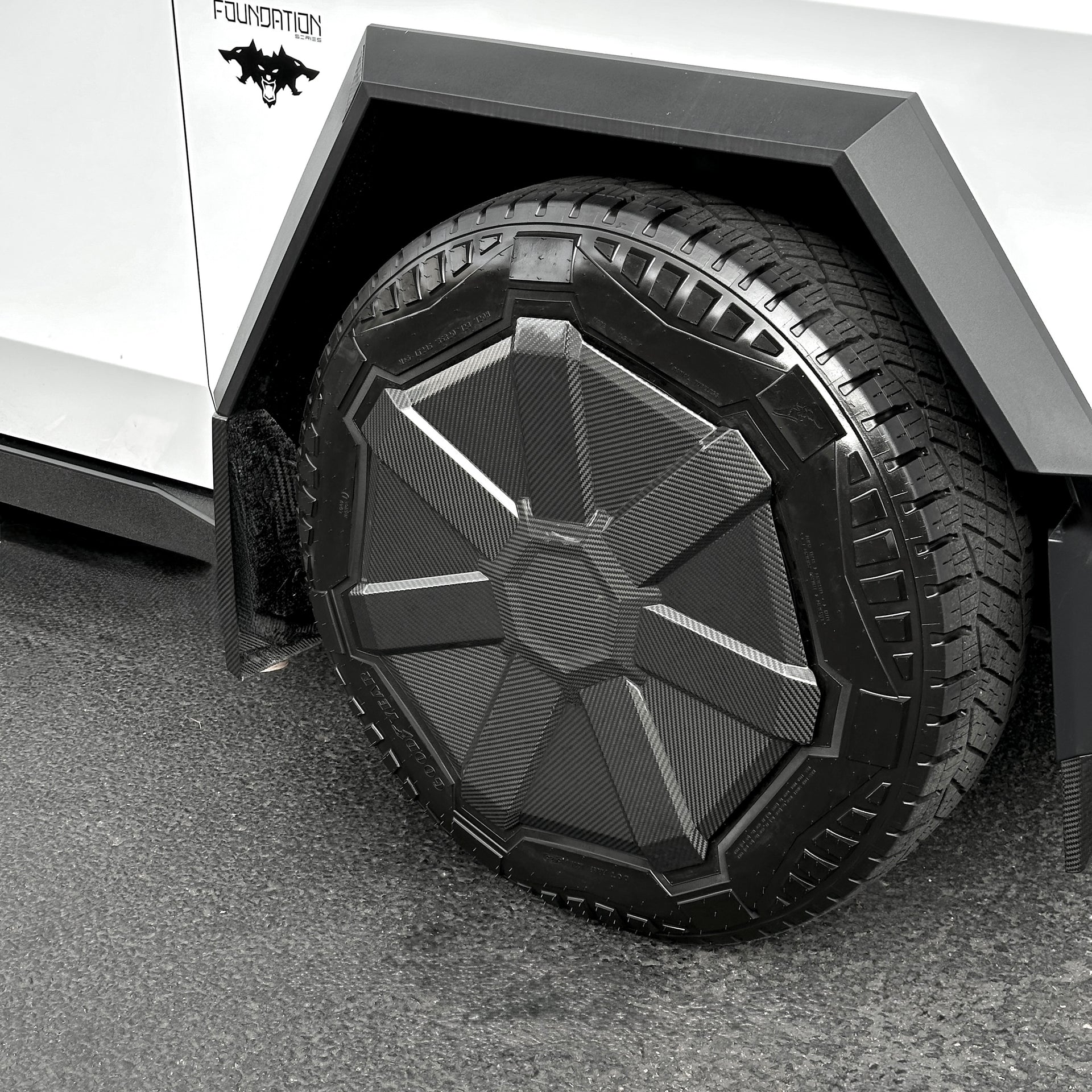 Cybertruck All-Terrain Cyber Wheel Cap Replacement - Real Dry Molded C ...