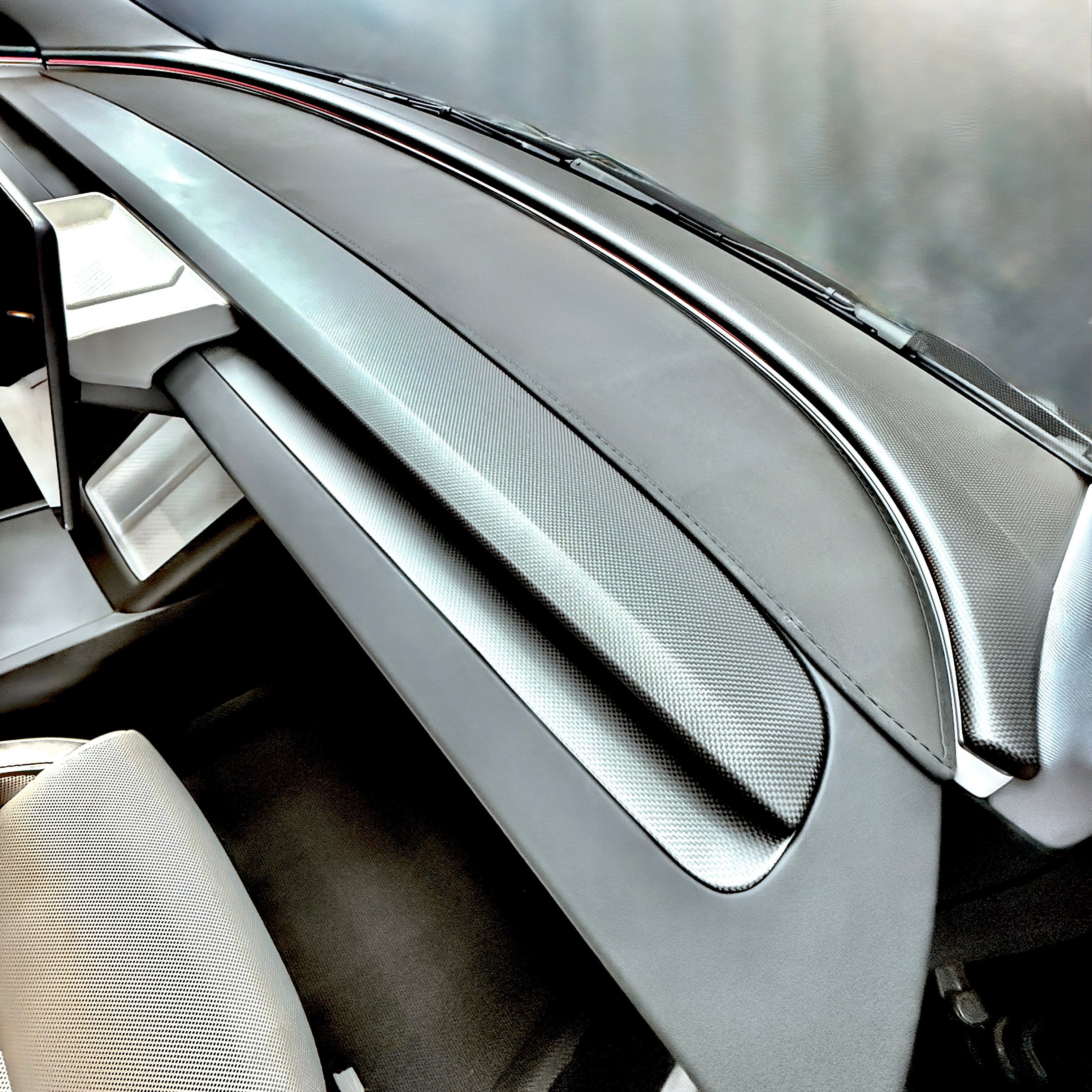 2024+ | Model 3 Dashboard Replacement Kit (3 Piece Options) - "Plain W ...