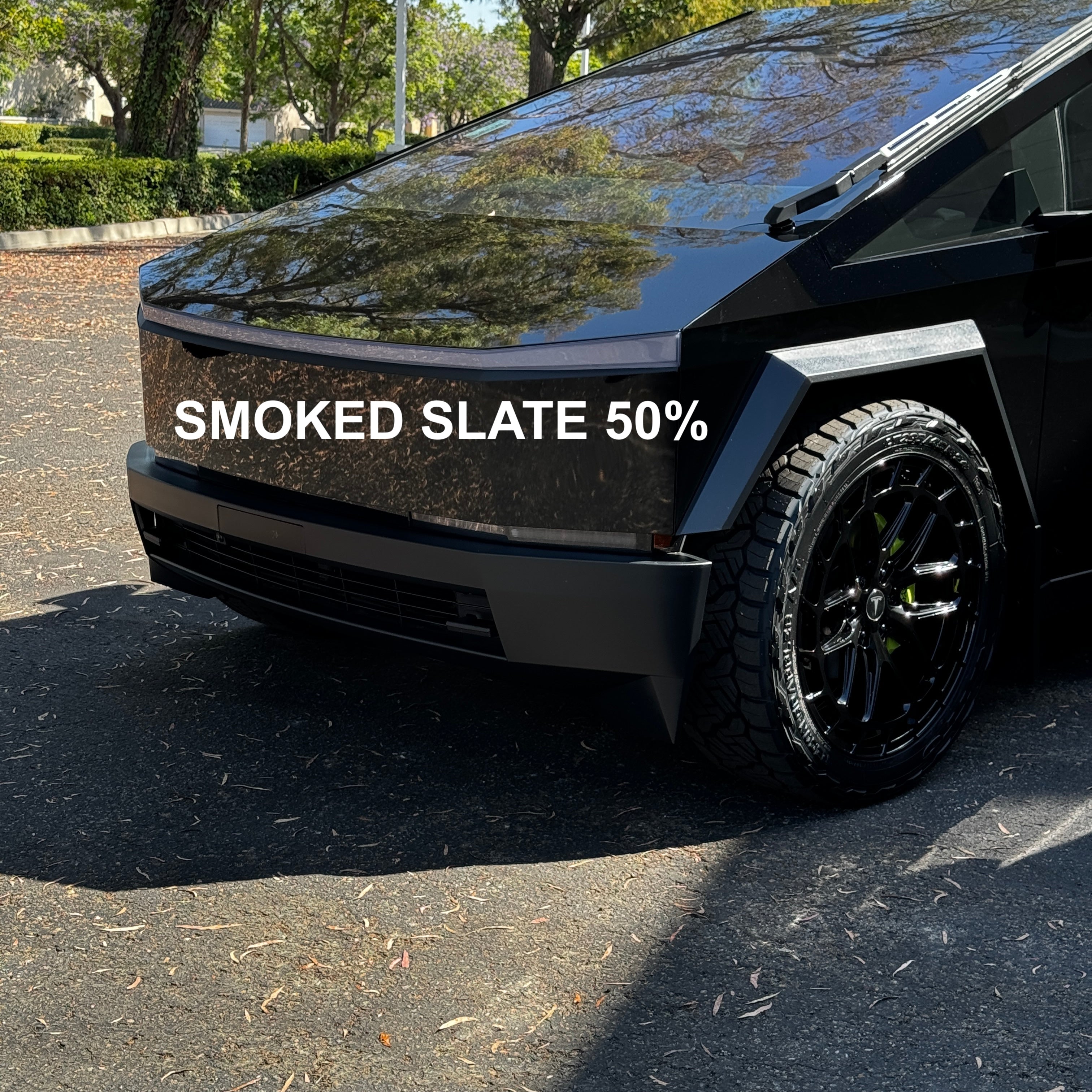 Cybertruck Front Lightbar & Headlight Protection Xpel Film (3 Piece ...