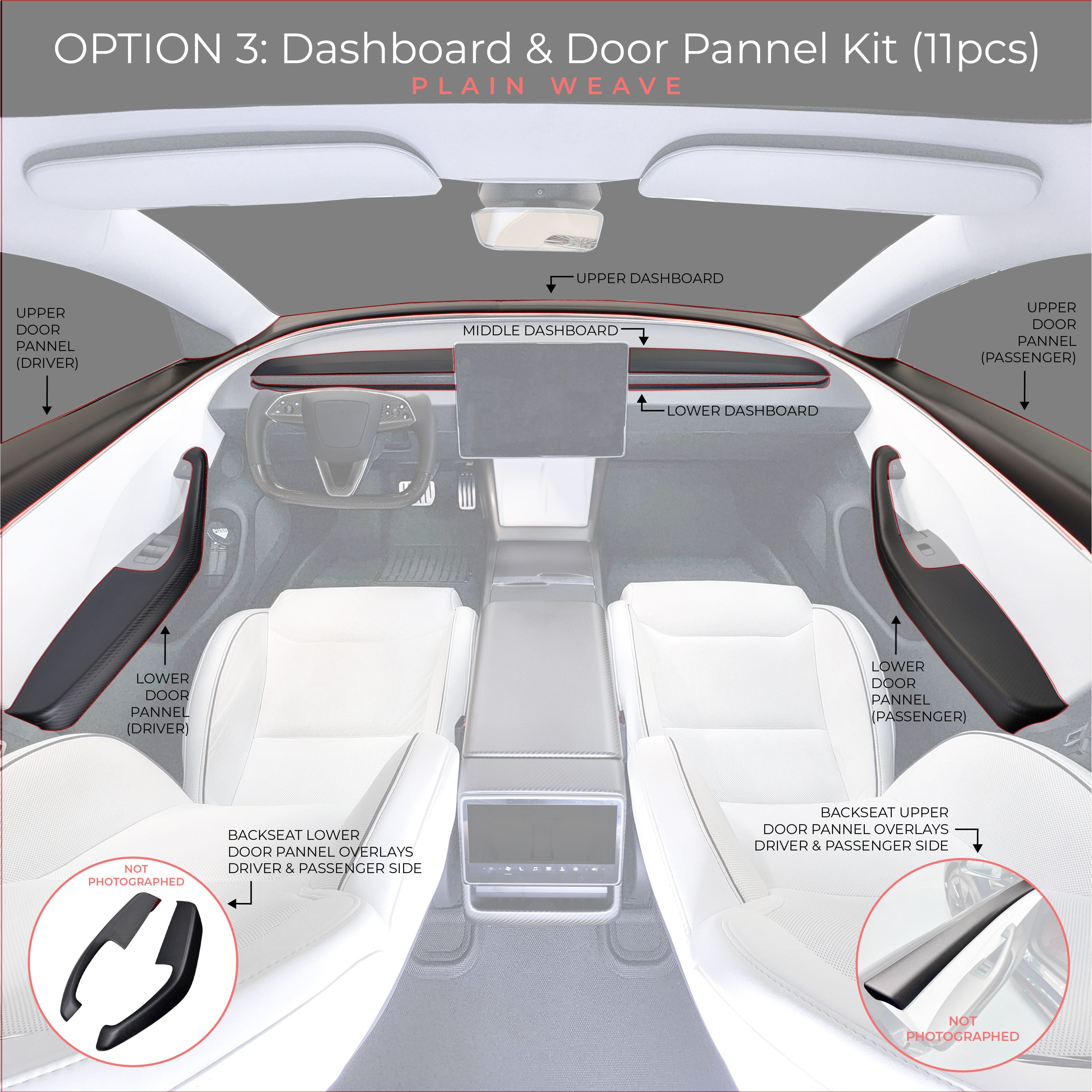 2024+ | Model 3 Highland Refreshed "Plain Weave" (Performance Look) Fu ...