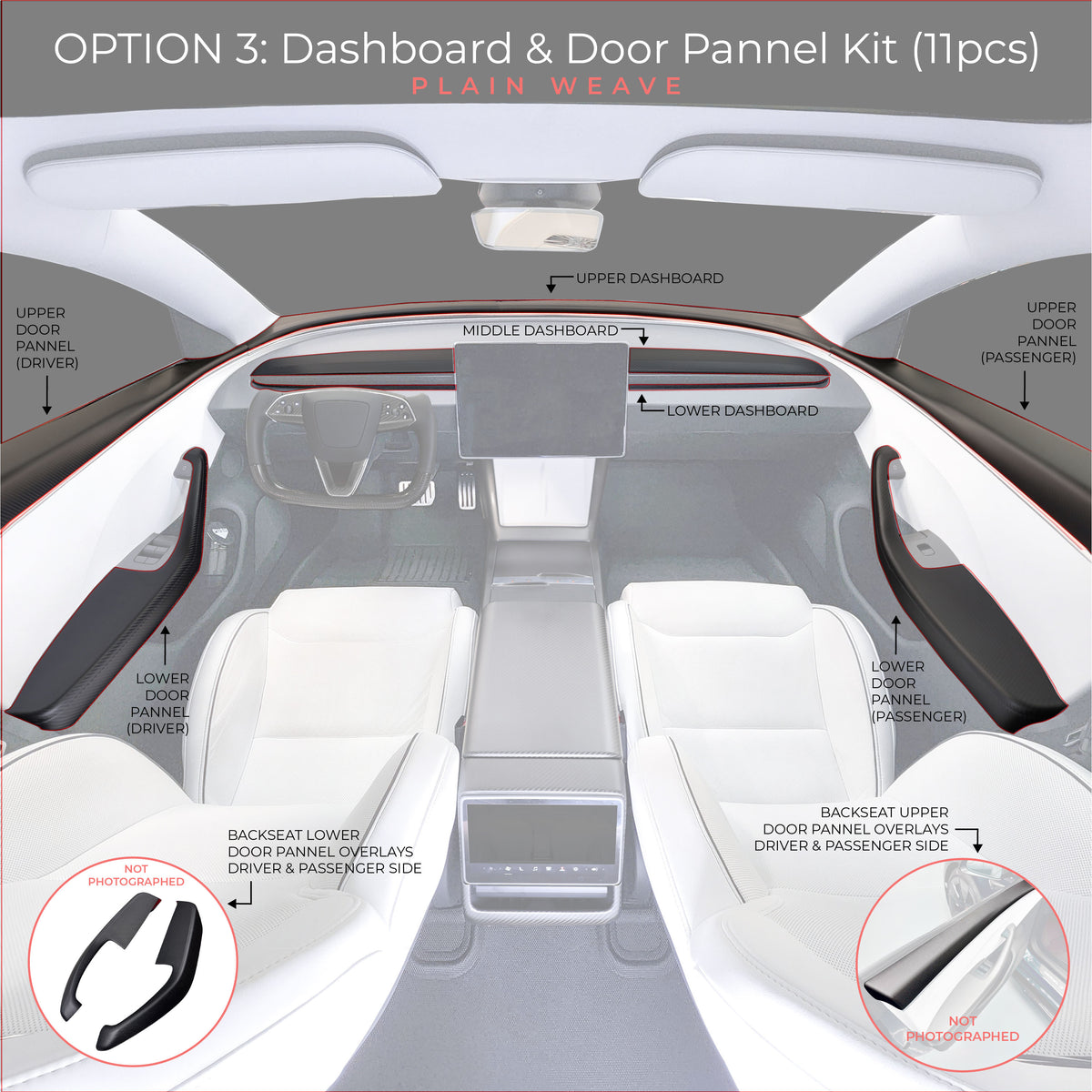 2024+ | Model 3 Highland Refreshed "Plain Weave" (Performance Look) Fu ...