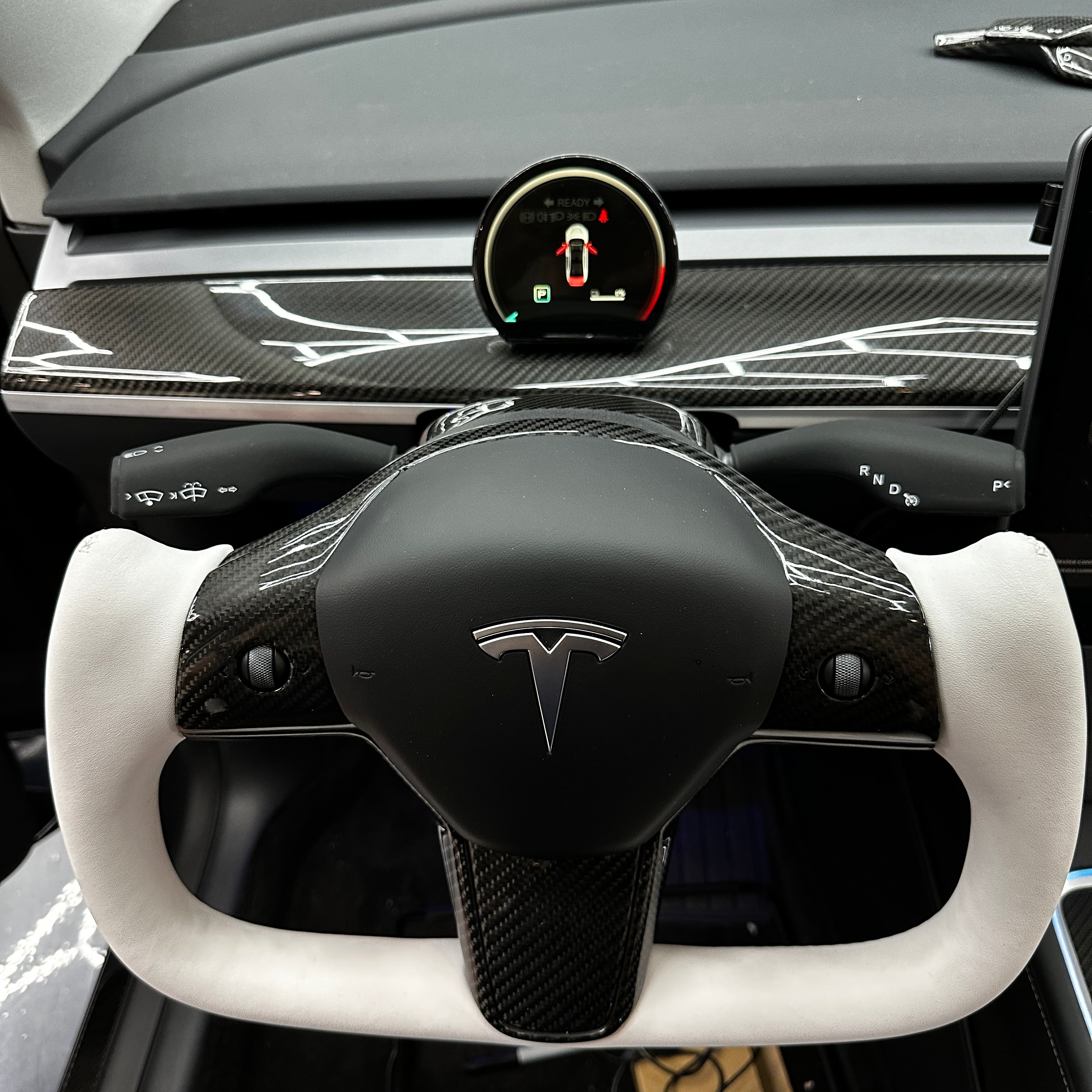 2017-2023 | Model 3 & Y Dashboard Round Cluster Display - Mini Style ...