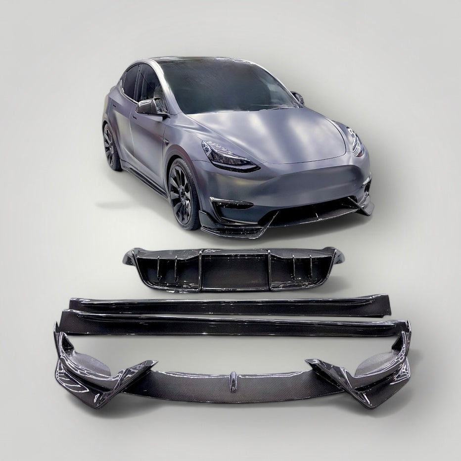 2020-2024 | Model Y Colossal Full Body Kit - Real Dry Molded Carbon Fi ...