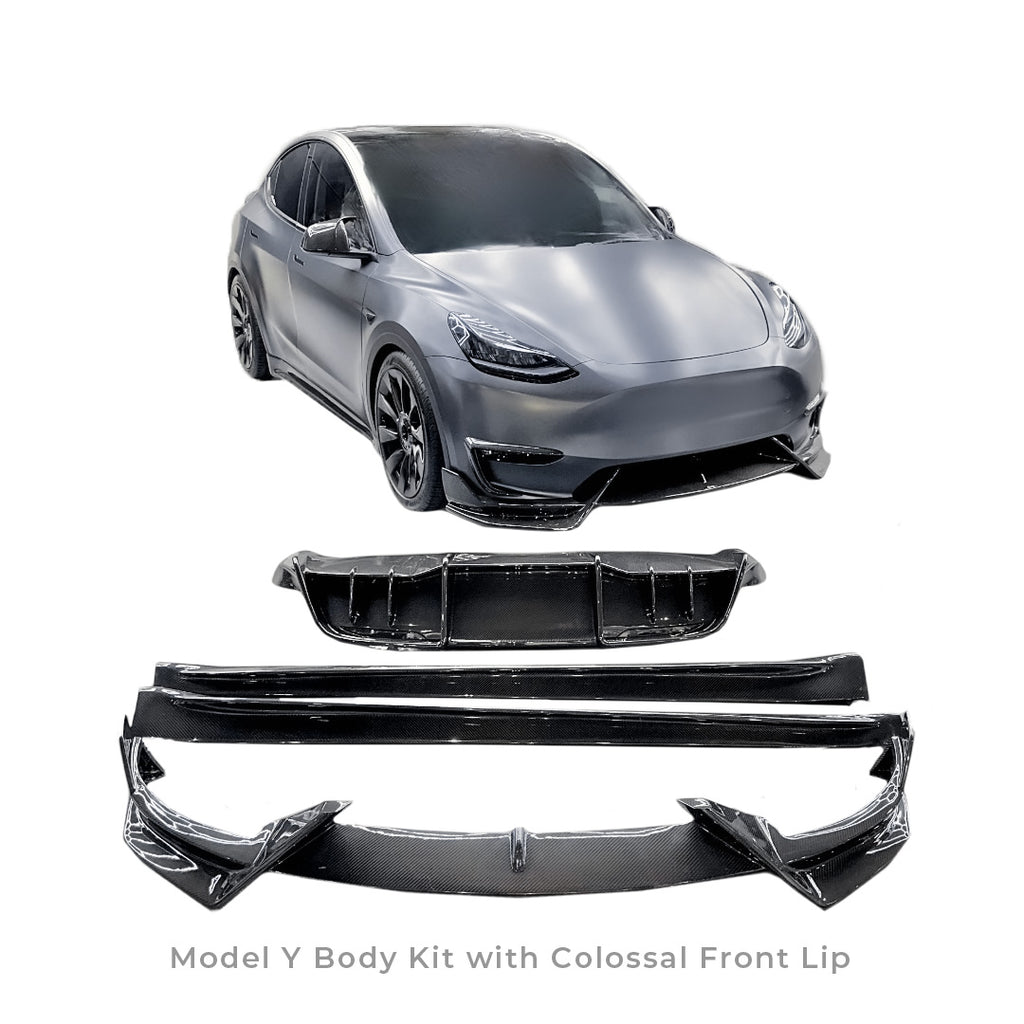 2020-2025 | Model Y Colossal Full Body Kit - Real Dry Molded Carbon Fi ...