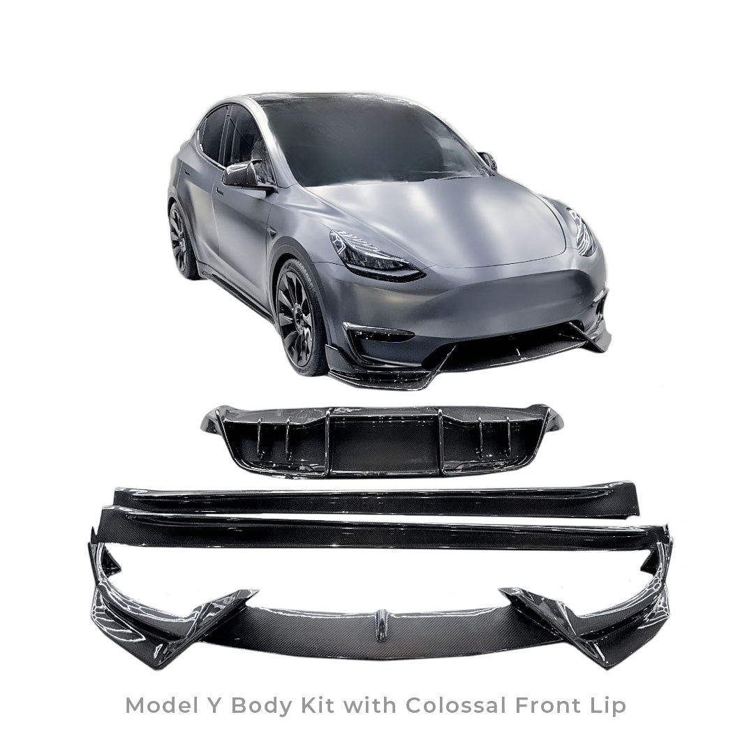 2020-2025 | Model Y Full Body Kit - Real Dry Molded Carbon Fiber (4 Pi ...