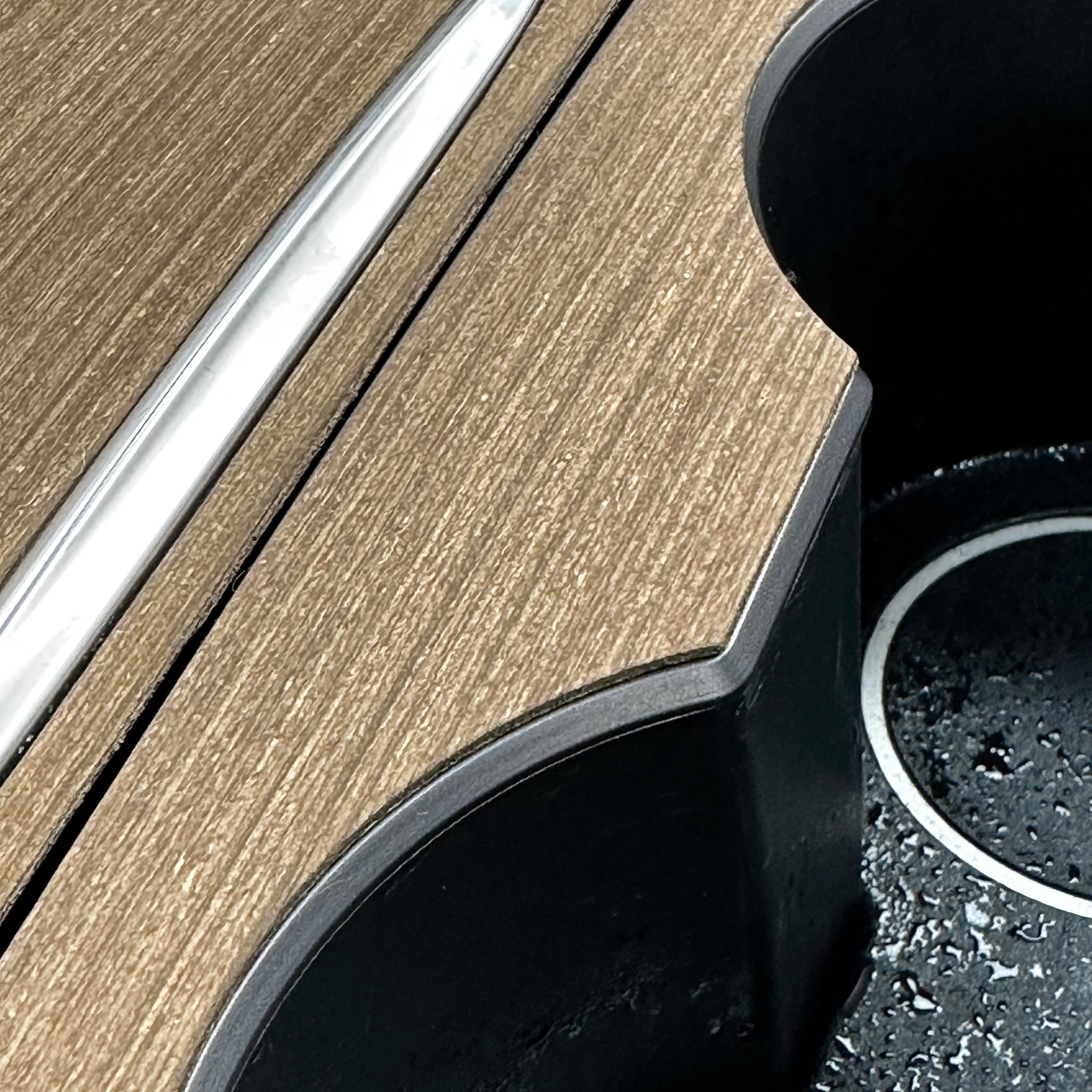 Model 3 & Y Center Console Overlays - Flat Open-Pore Wood (Gen. 2) - V ...