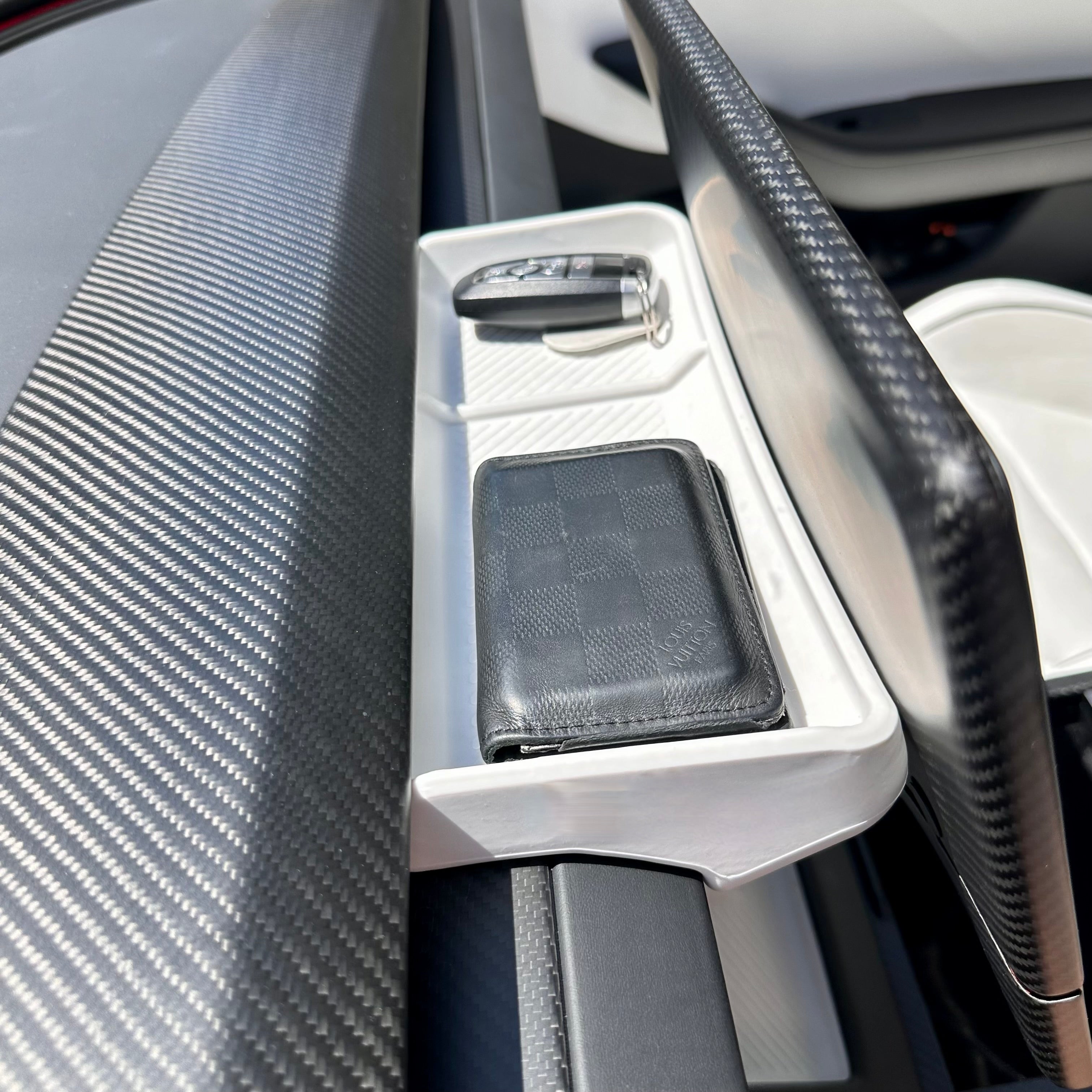 2024+ | Model 3 Dashboard Display Storage Plate - White – RPM TESLA ...