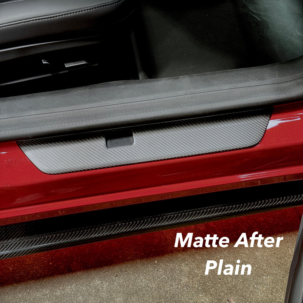 2024+ | Model 3 Highland Refreshed Door Sill Overlays (4 Pieces) - Rea ...