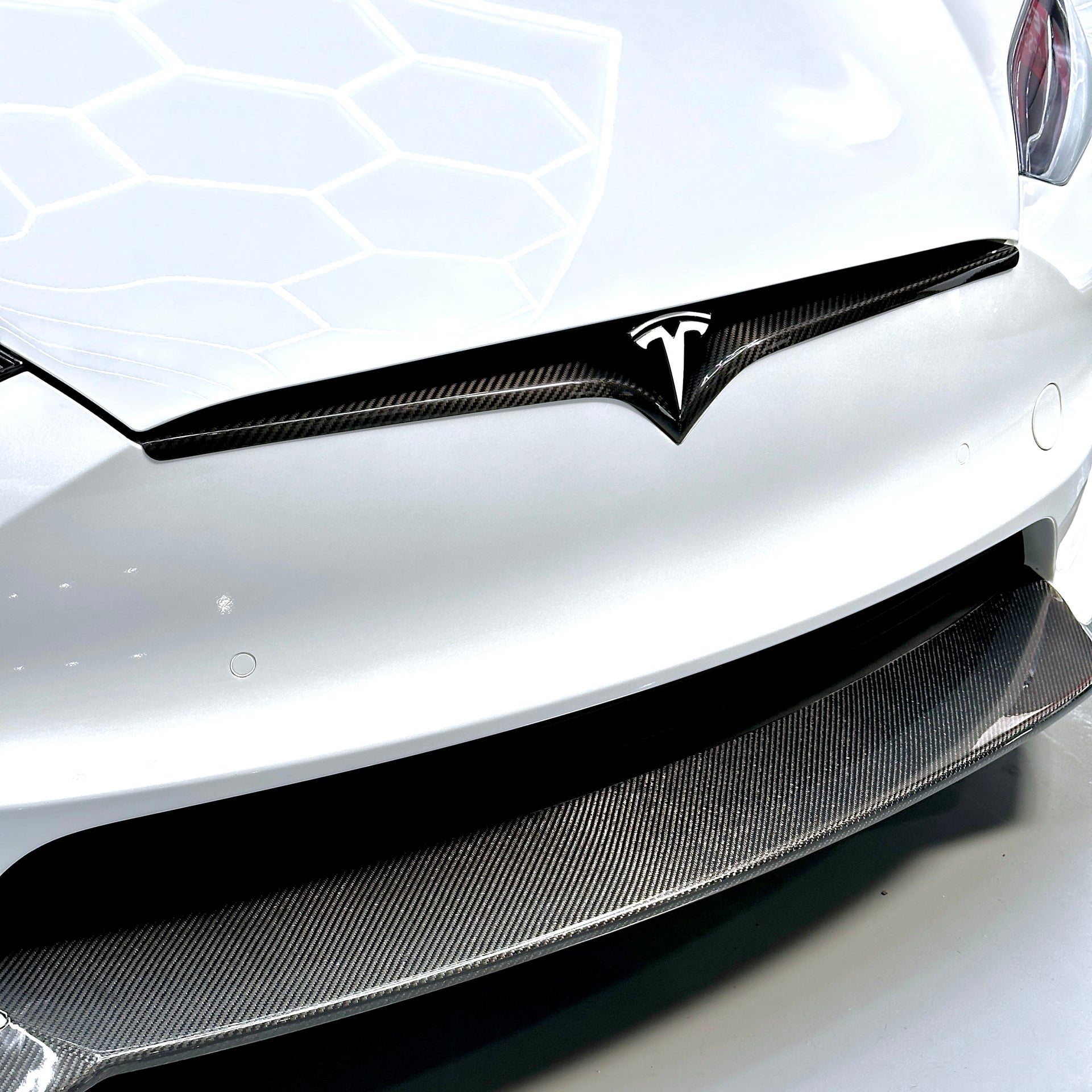 2021-2025 | Model S Refreshed Front End Inlay - Real Molded Carbon Fib ...