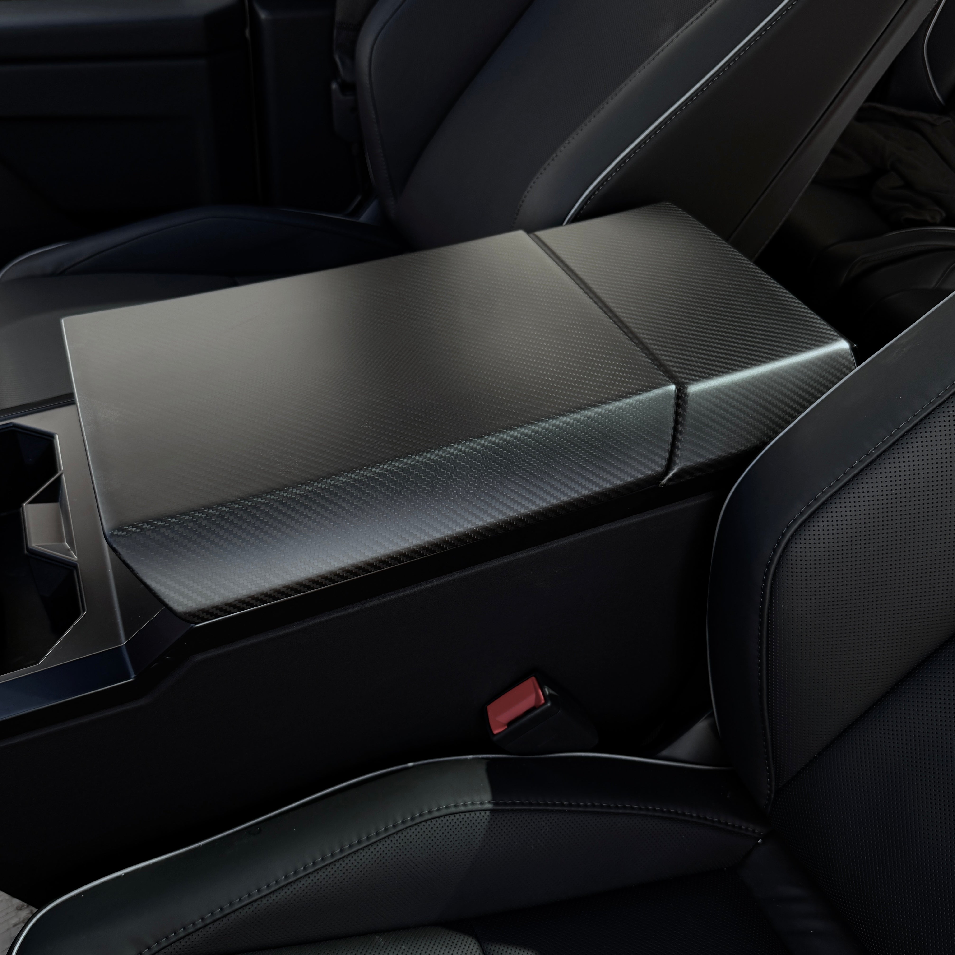 Cybertruck Center Console Armrest & Rear Display Overlay Kit (2 Pieces ...