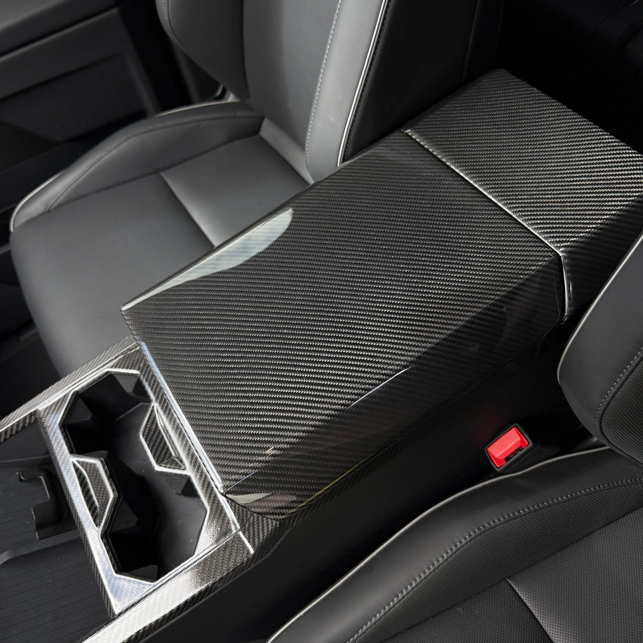 Cybertruck Center Console Armrest & Rear Display Overlay Kit (2 Pieces ...