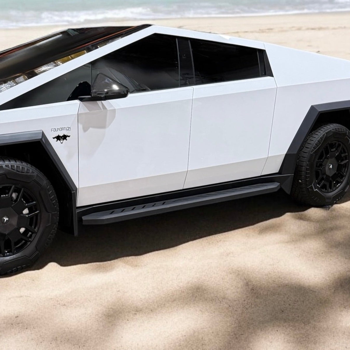 Cybertruck Running Boards Steel Side Steps – RPM TESLA Aftermarket ...