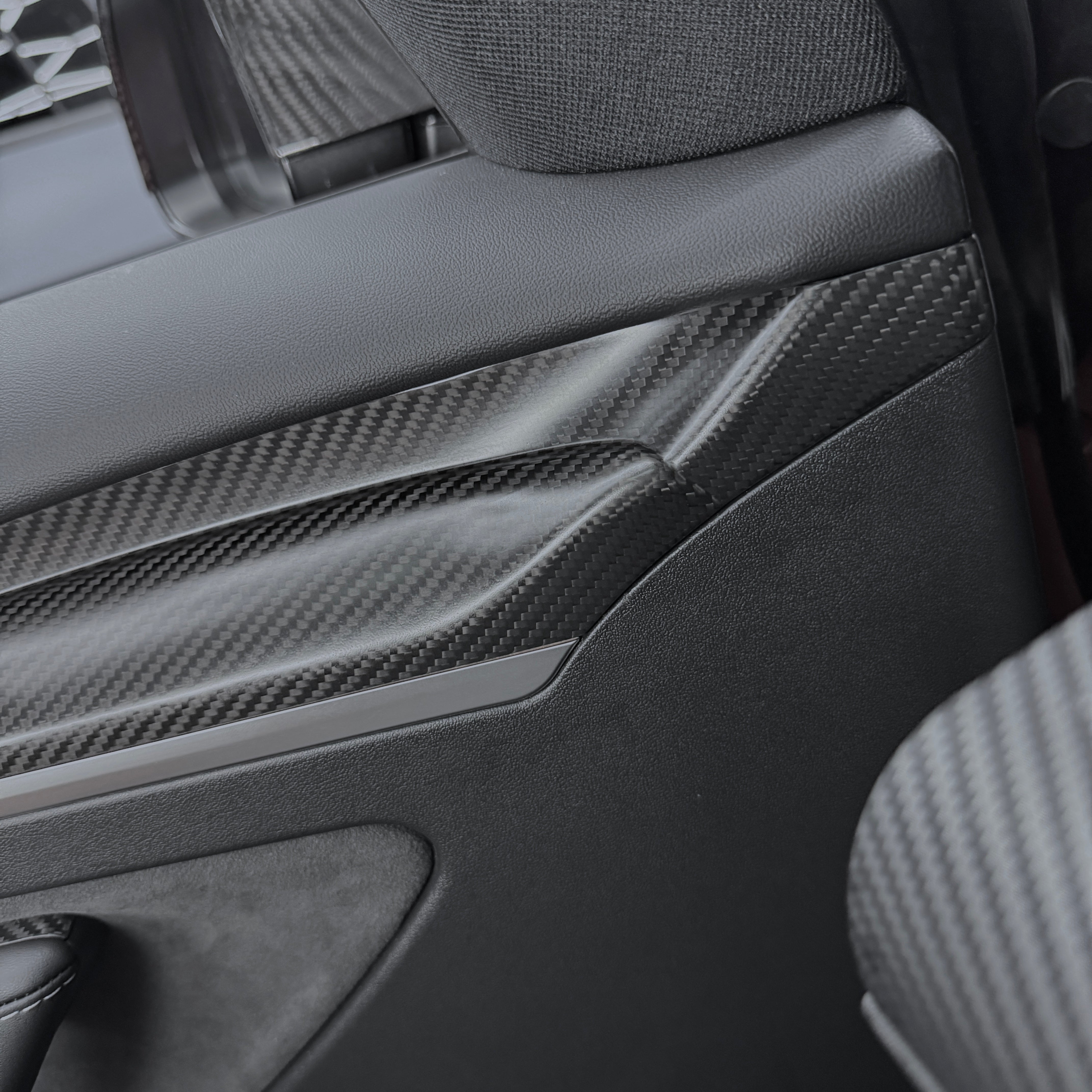 Model 3 & Y Extended Front Door Panel Overlays (Version 2.0) - Real Dr ...