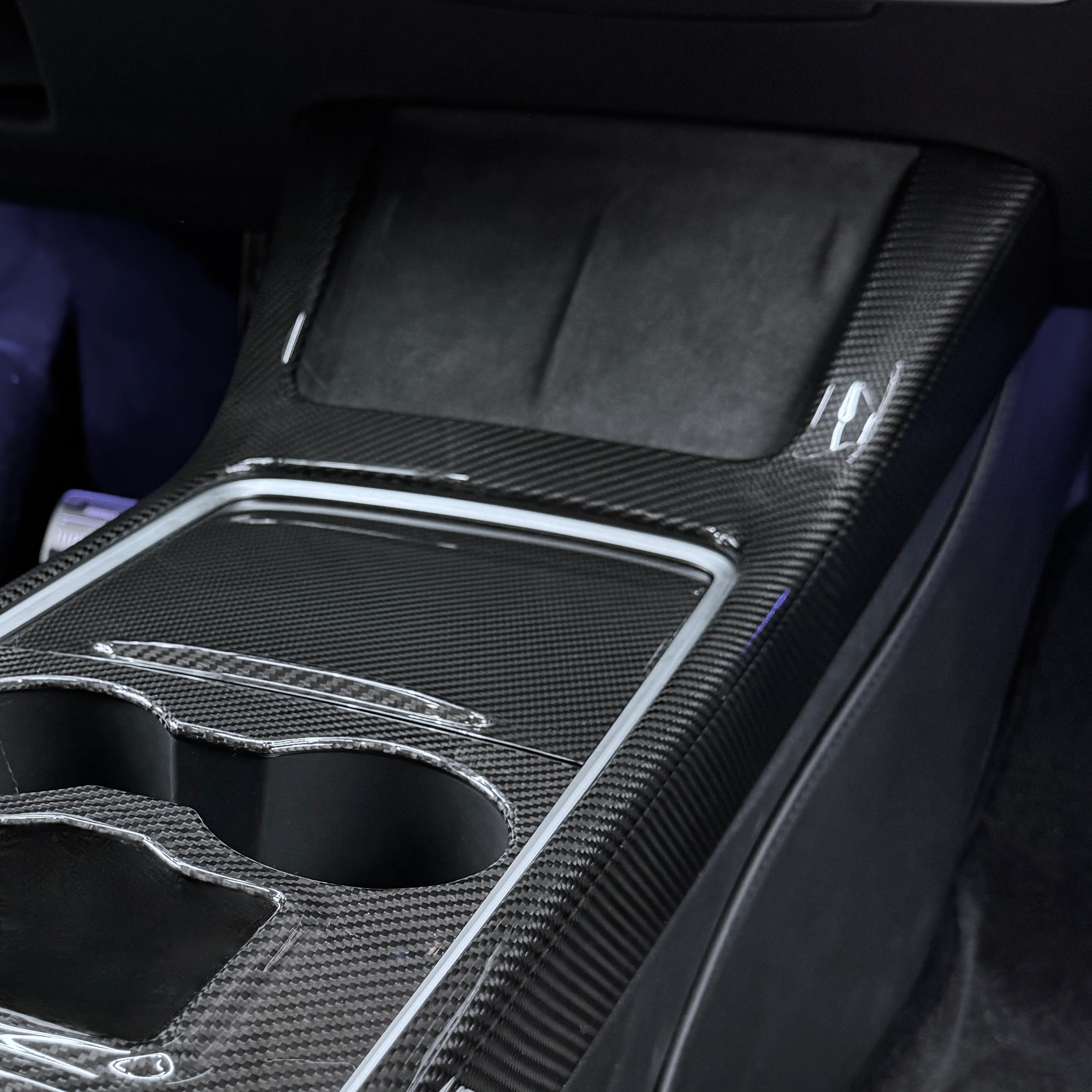 Model 3 & Y Center Console Top & Side Panel Overlays (Gen. 2) - Real D ...