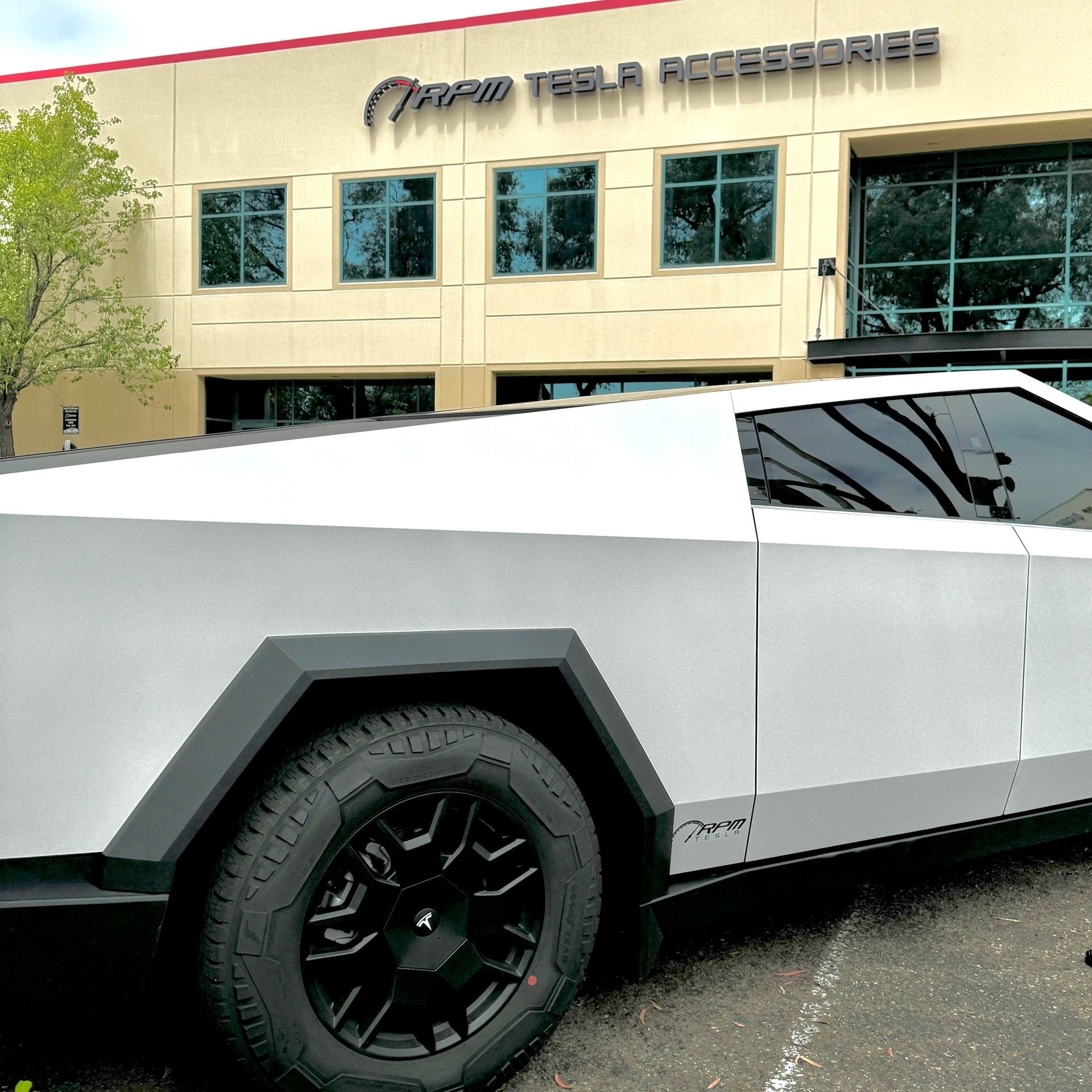 Cybertruck Heptagon Center Wheel Caps & Lug Nut Covers (Set of 4) - Ve ...