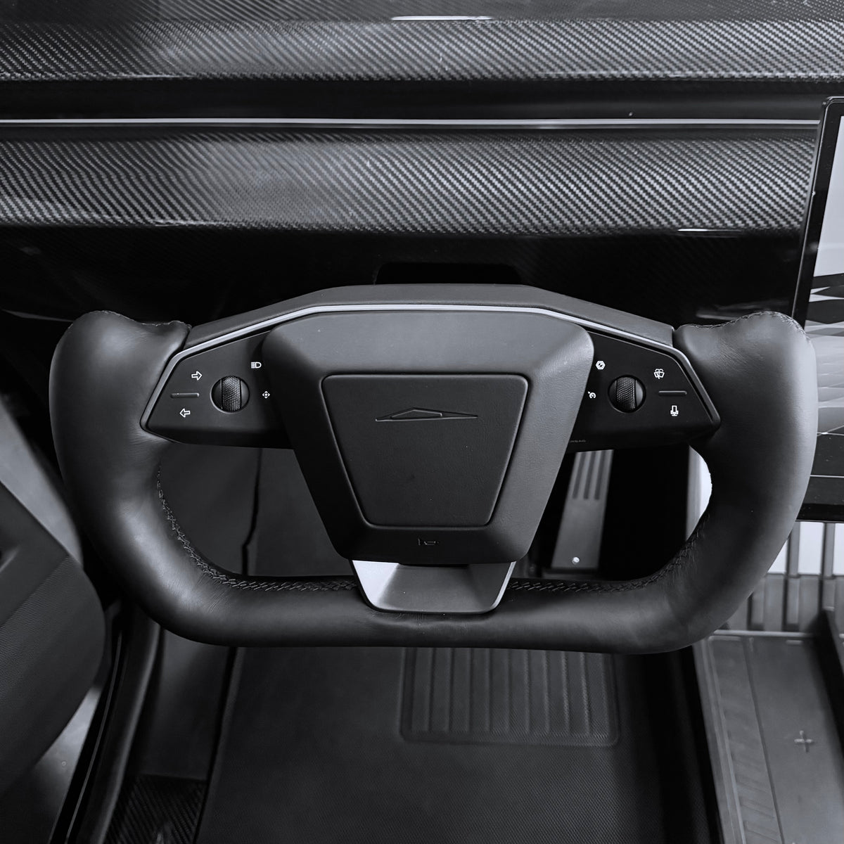 Cybertruck Heated Napa Leather Yoke Steering Wheel – OEM Core – RPM ...