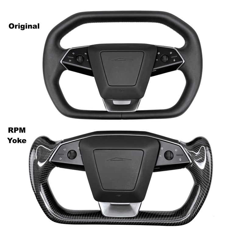 Cybertruck Yoke Steering Wheel - TESLA Factory Original Core, Reshaped ...
