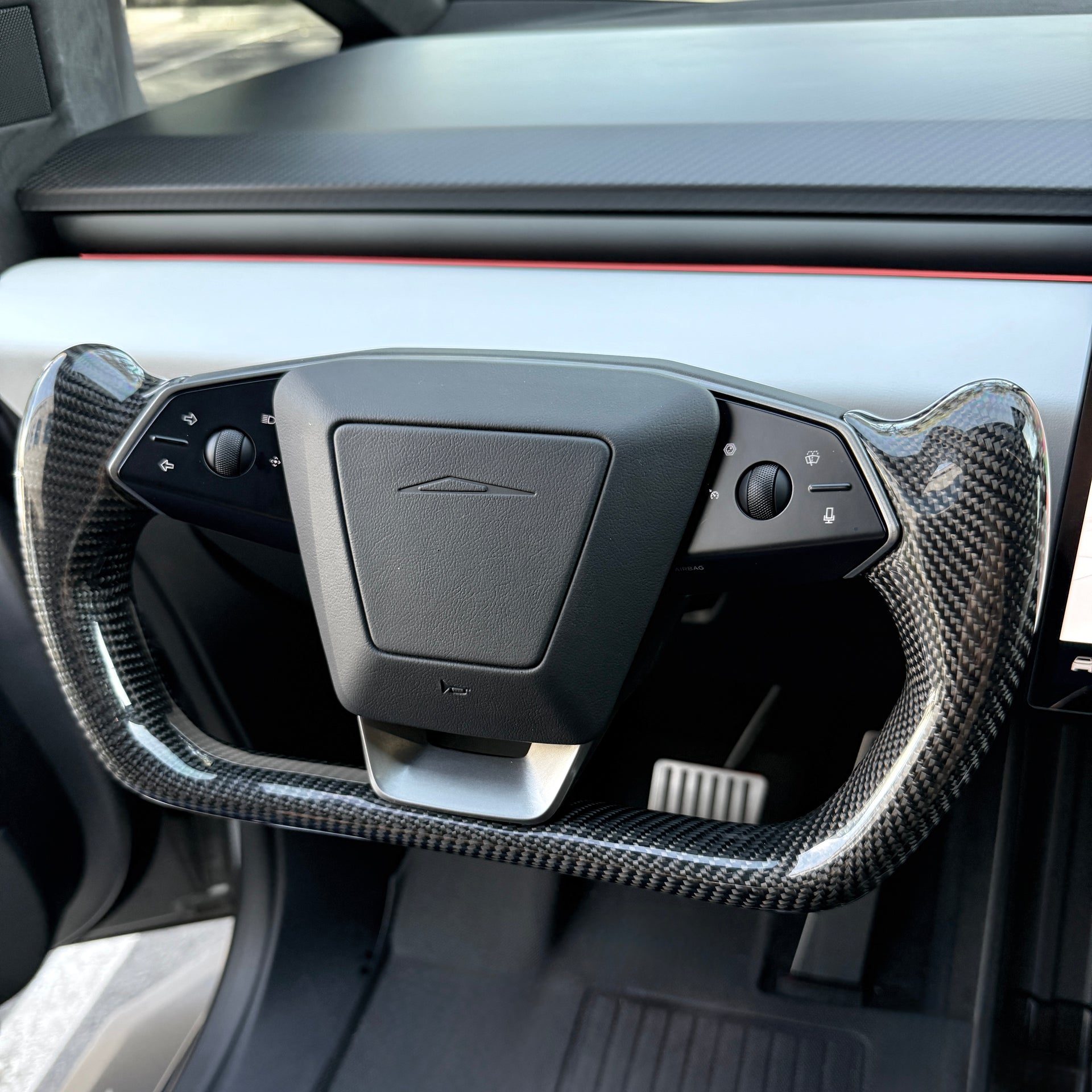 Cybertruck Yoke Steering Wheel - TESLA Factory Original Core, Reshaped ...