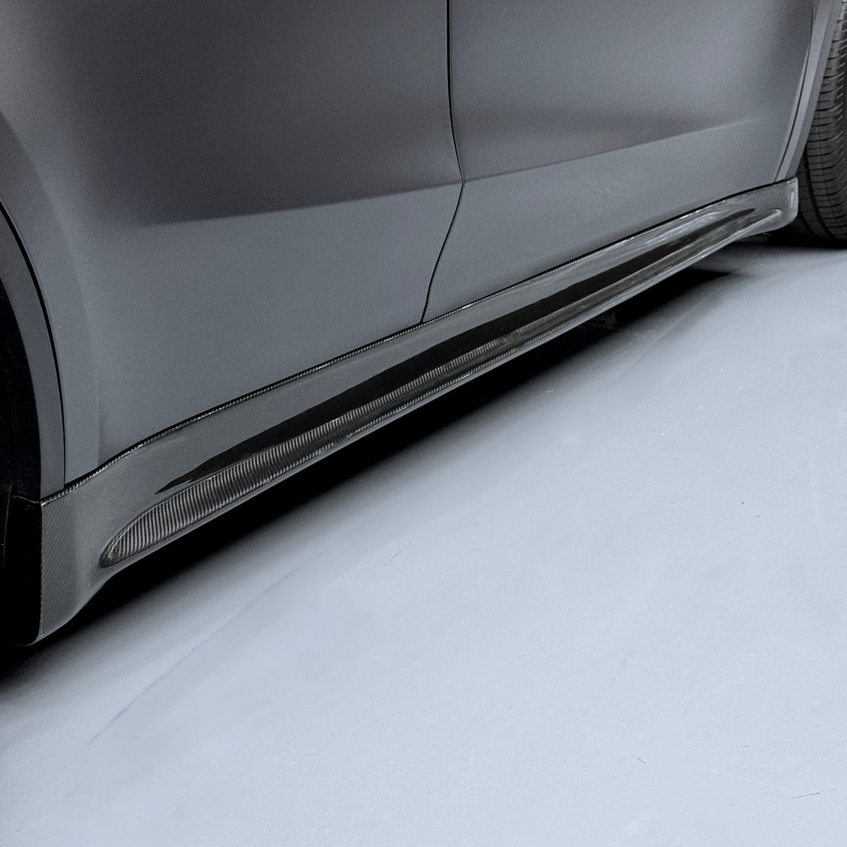 2020+ | Model Y Colossal Side Skirt Overlays - Real Dry Molded Carbon ...