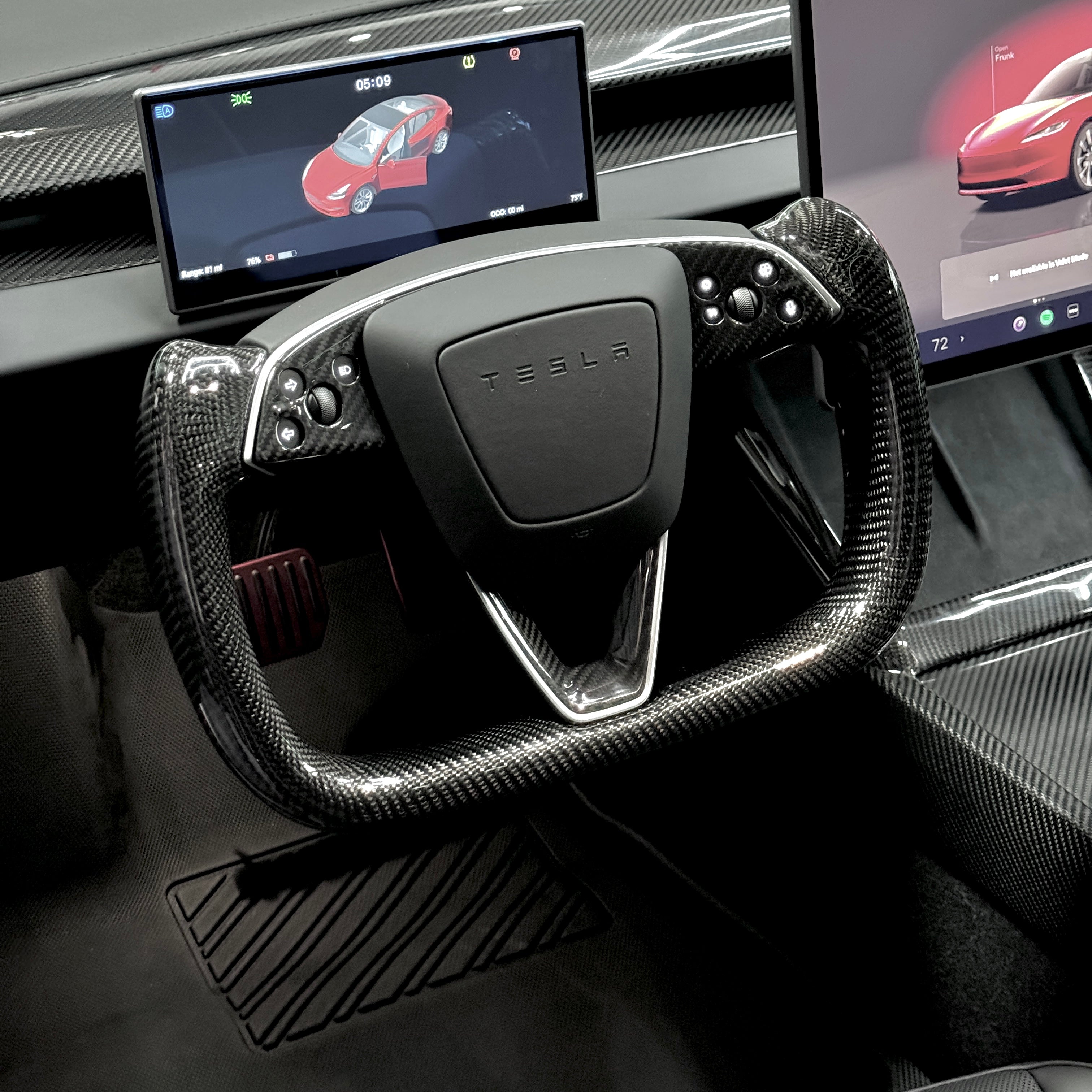 2024+ | Model 3 Yoke Carbon Fiber Heated Steering Wheel Upgrade - Vari ...