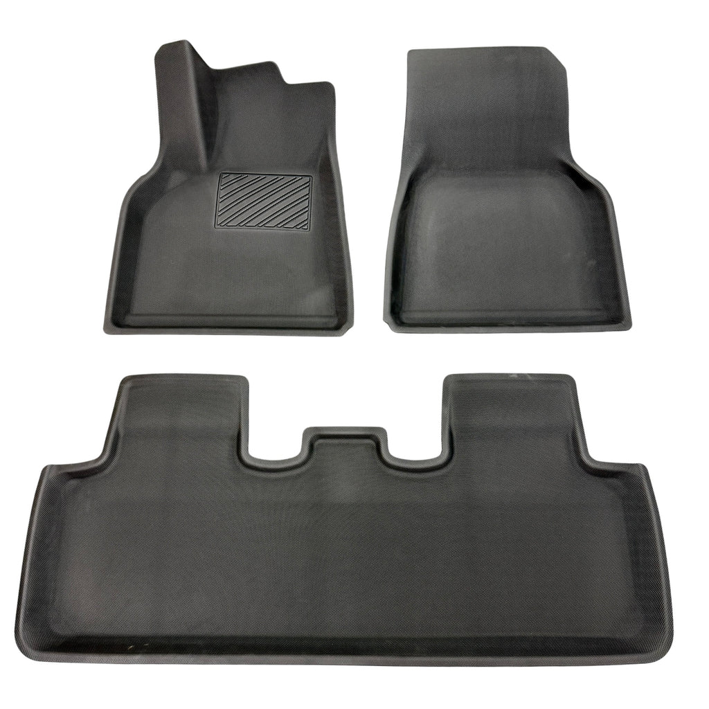 2020+ | Model Y Floor & Cargo Mats All-Weather Design - 3 Layer Constr ...