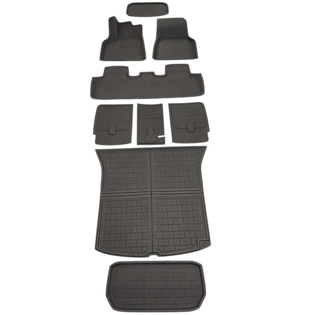 2020+ | Model Y Floor & Cargo Mats All-Weather Design - 3 Layer Constr ...