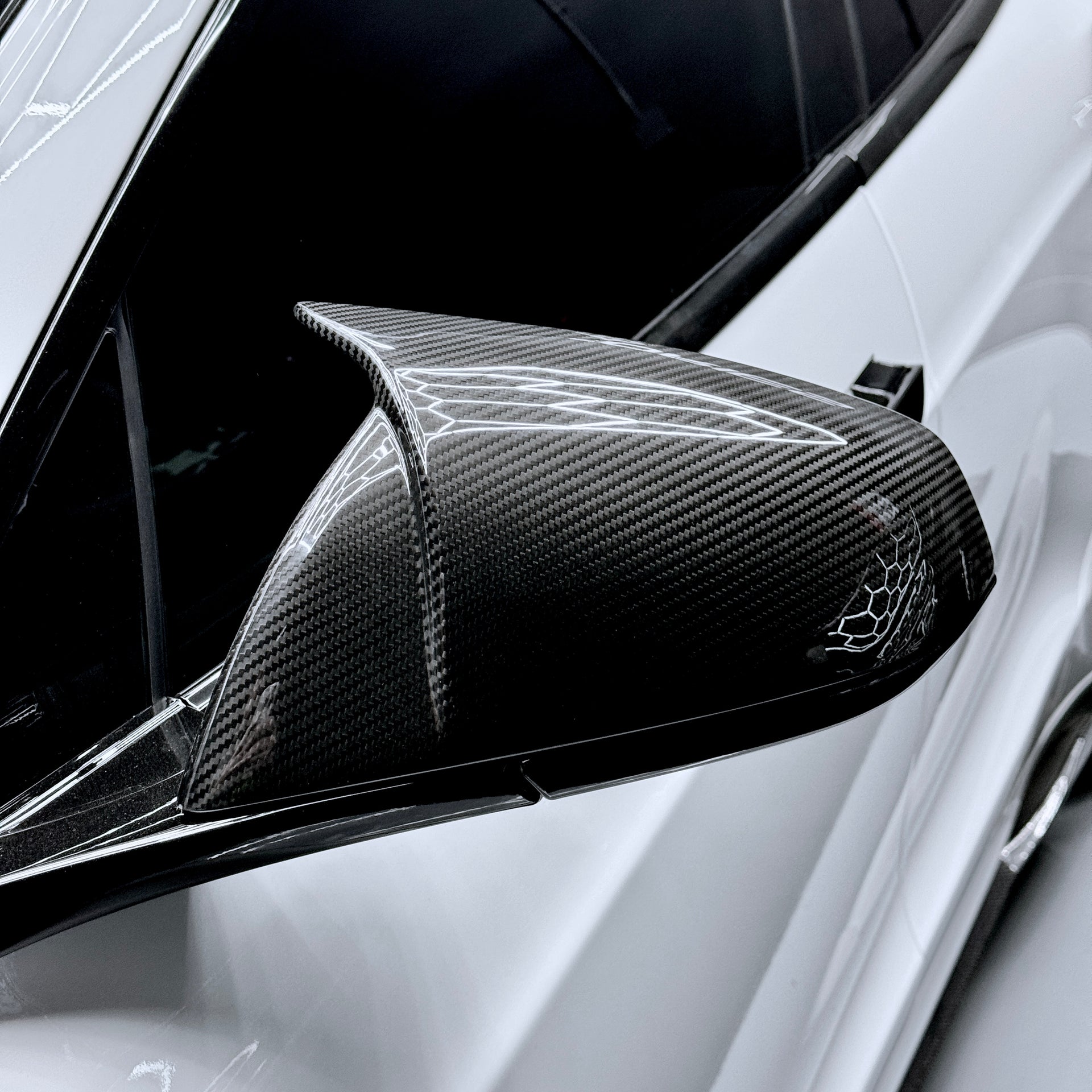 2021+ Model S GT Style Carbon Fiber Side Mirror Cap Overlays – RPM ...