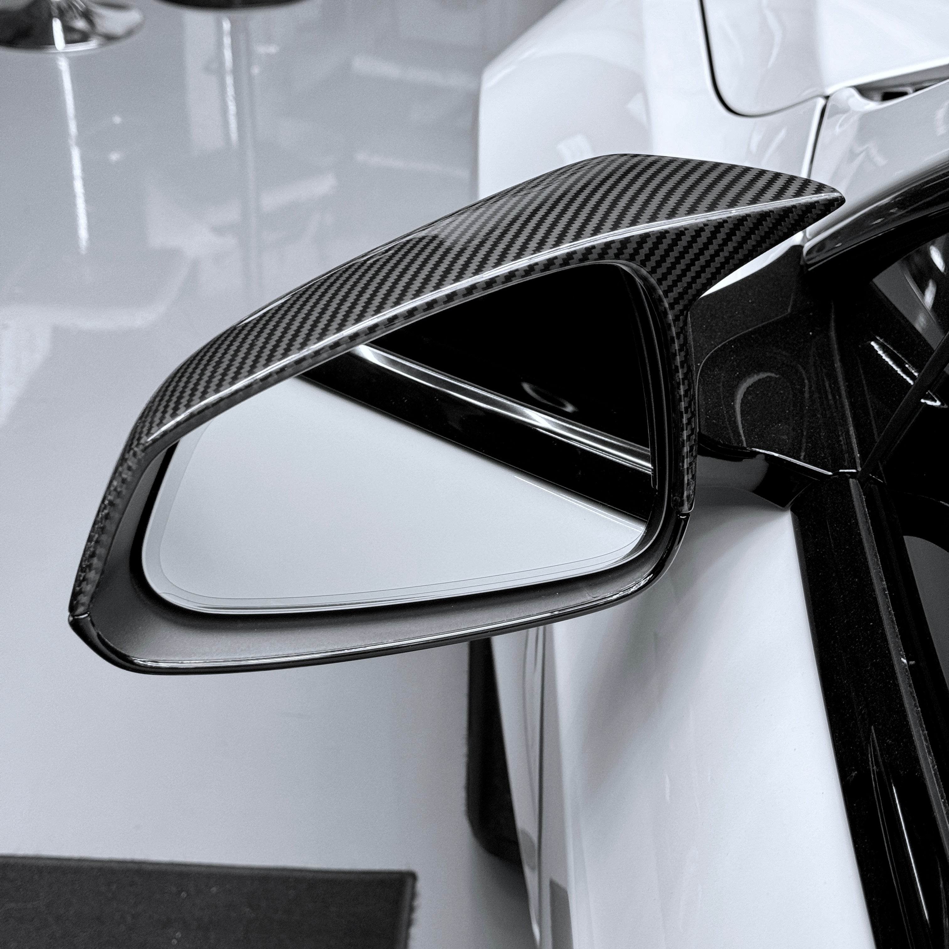 2021+ Model S GT Style Carbon Fiber Side Mirror Cap Overlays – RPM ...