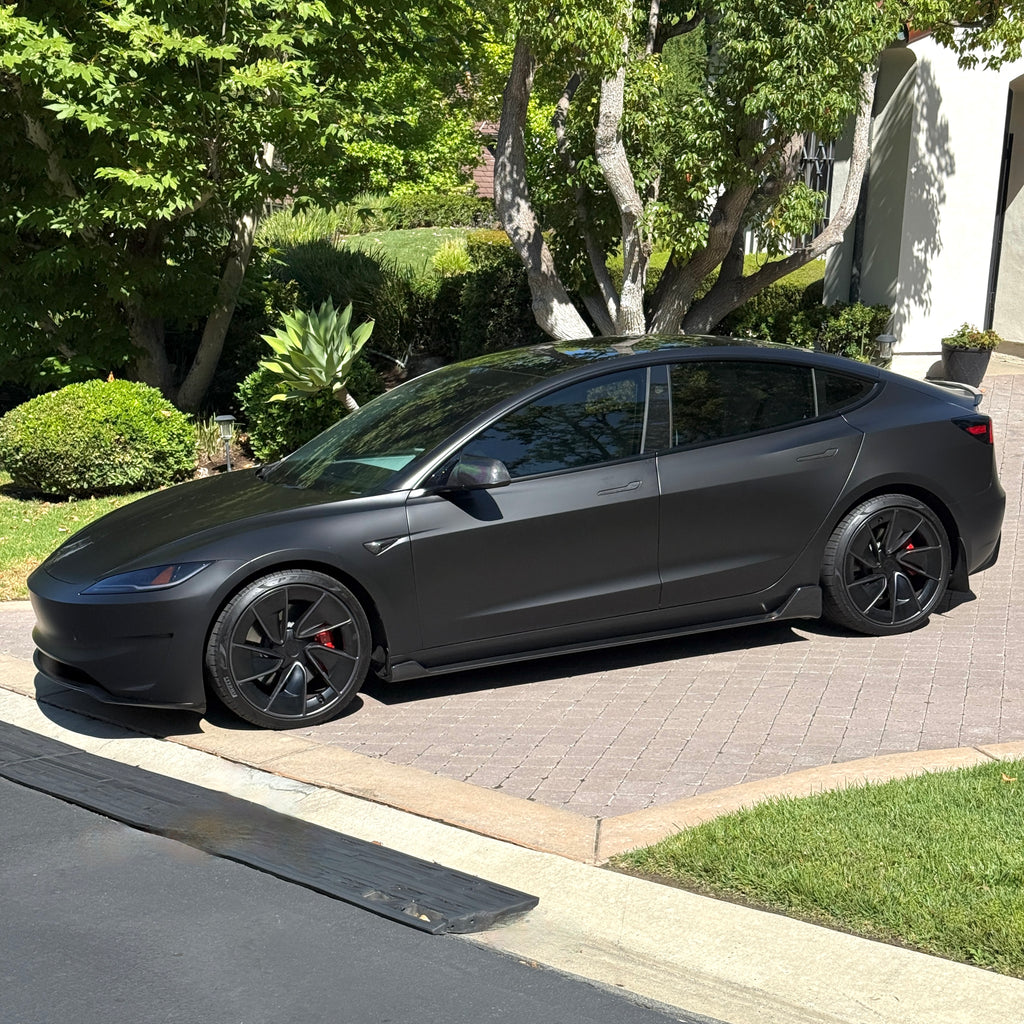 2017+ | Model 3 Colossal Side Skirt Overlays - Real Dry Molded Carbon ...
