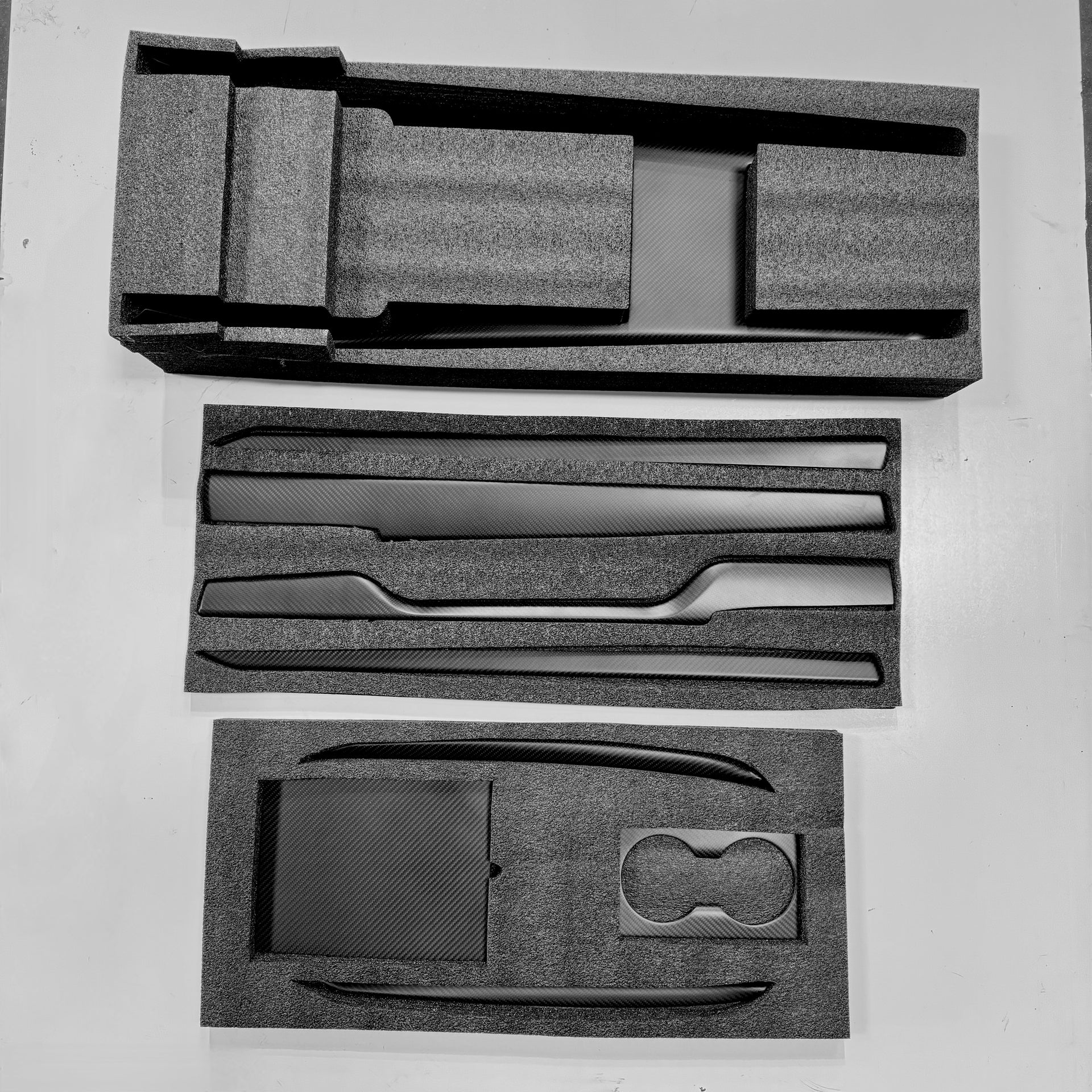 Model S & X Interior Upgrade Kit "Go Plaid" (9 & 12 Piece Kit) - Real ...