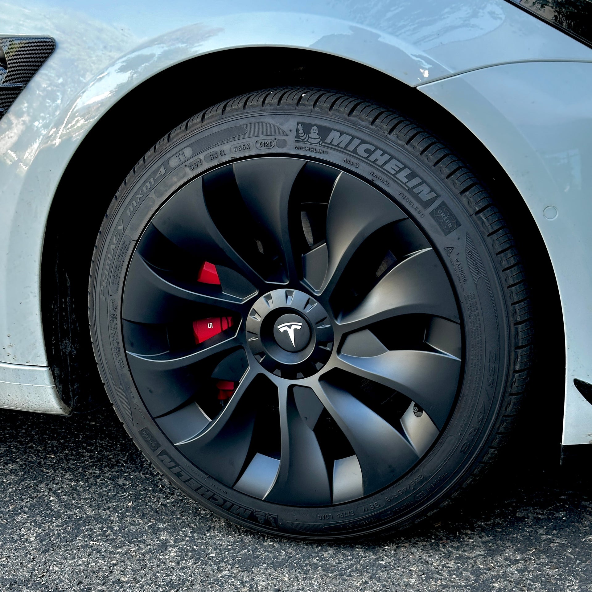 2017-2023 | Model 3 18" Aero Wheel Hub Cap Cover - Turbine Style (Set ...
