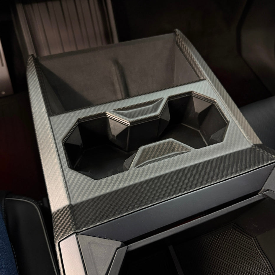 Cybertruck Center Console Frame Overlay – Real Carbon Fiber – RPM TESLA ...