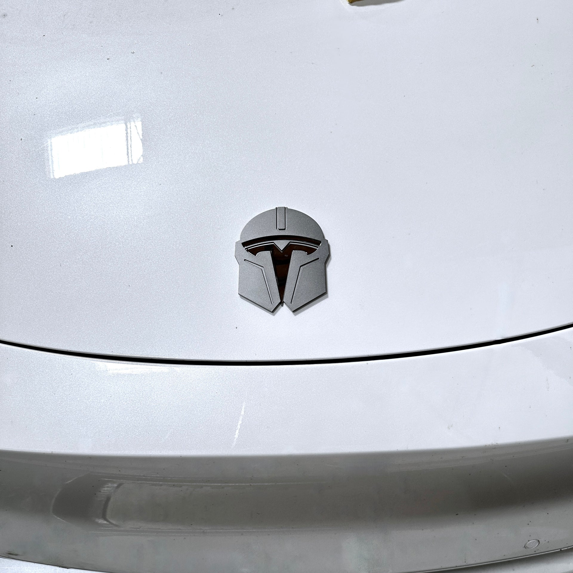 Model 3 & Y Mandalorian T Logo Overlay Emblem Badge - Front Hood – RPM ...