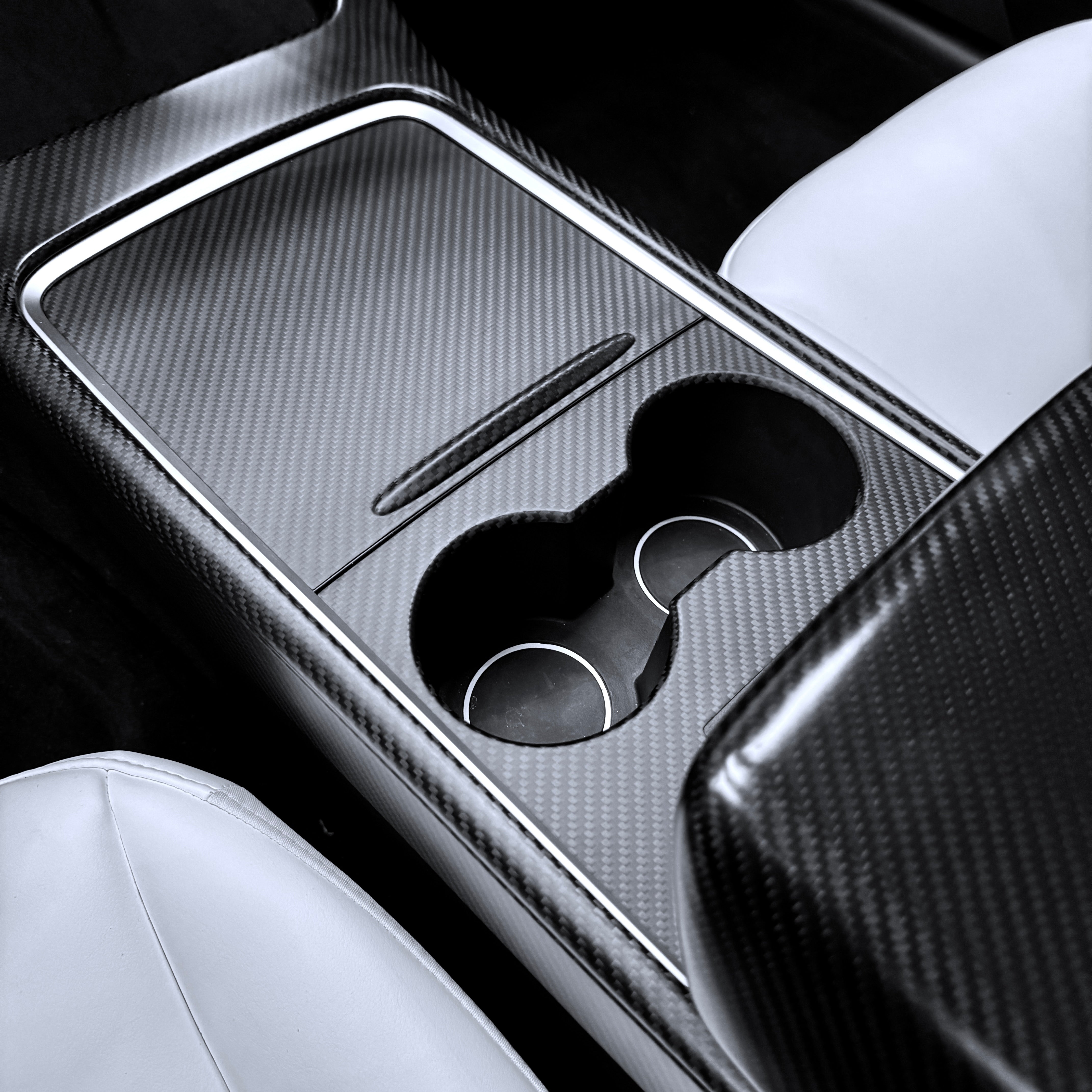 Model 3 & Y Center Console Overlays (Gen. 2) Version 2 - Real Molded C ...