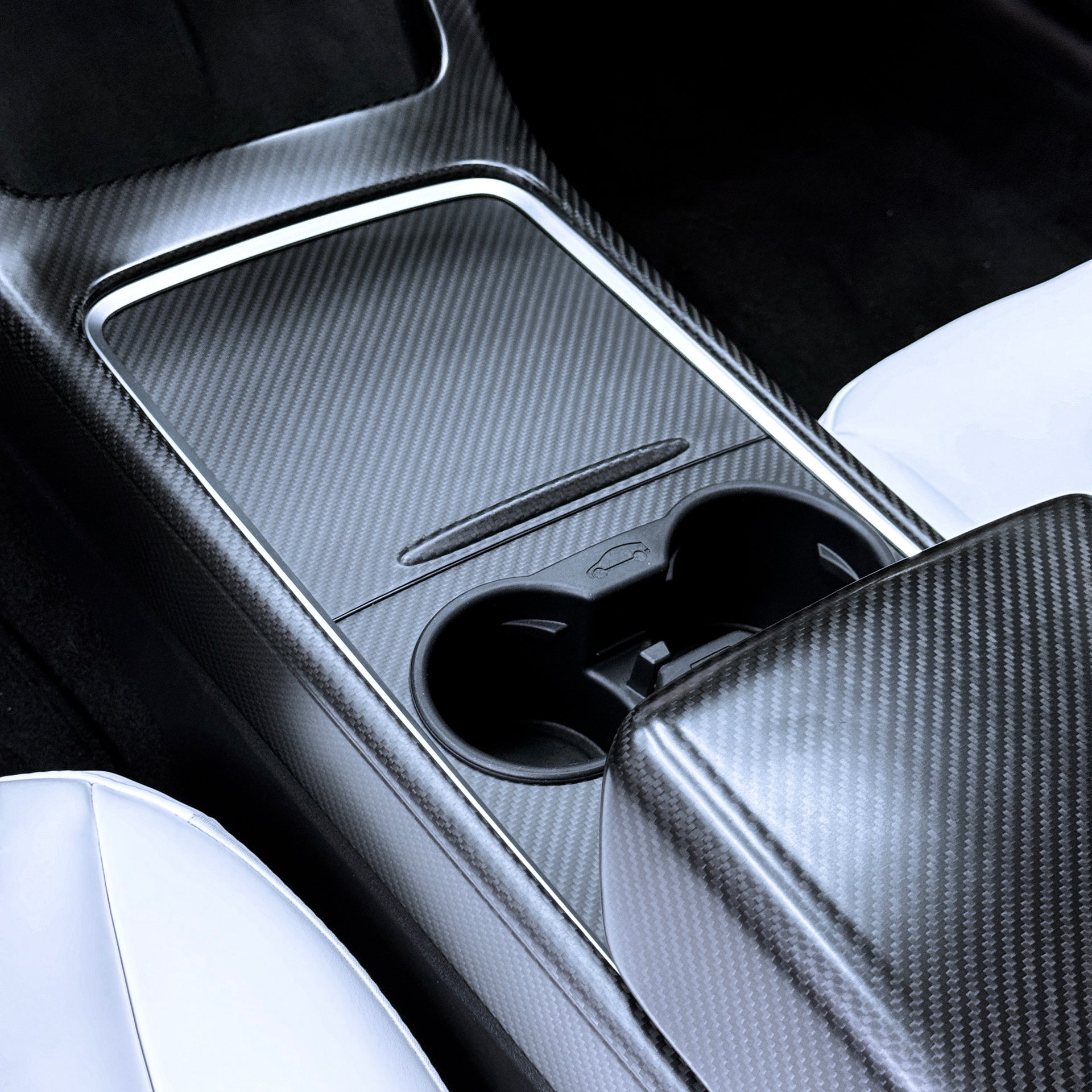 Model 3 & Y Center Console Overlays (Gen. 2) Version 2 - Real Molded C ...