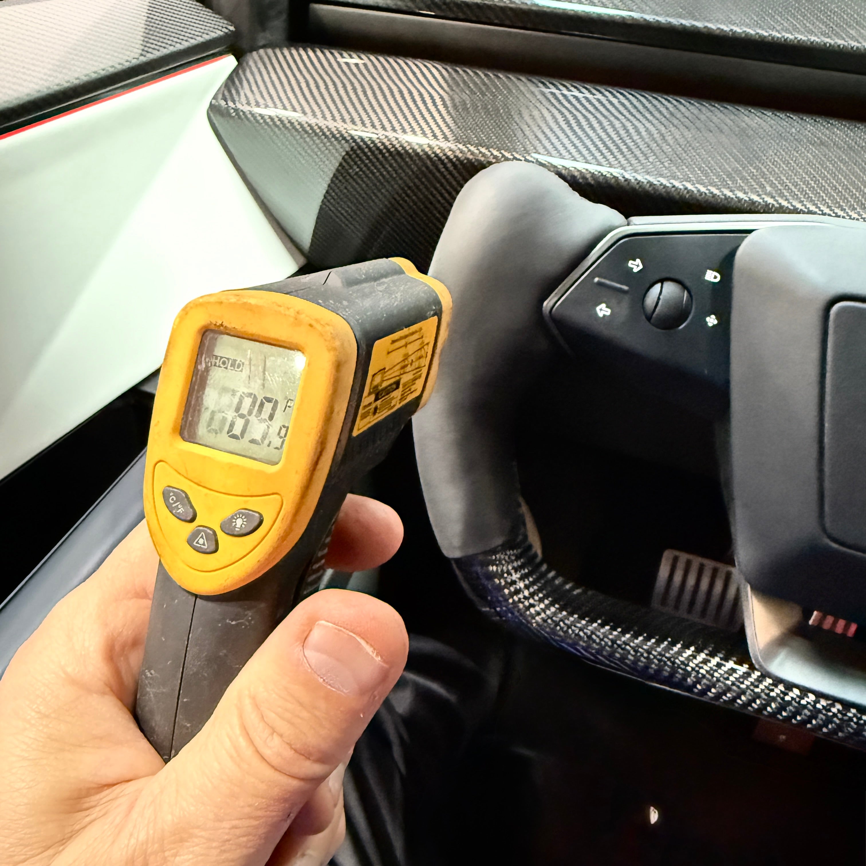 Cybertruck Heated Squircle Steering Wheel – OEM Carbon & Leather – RPM ...