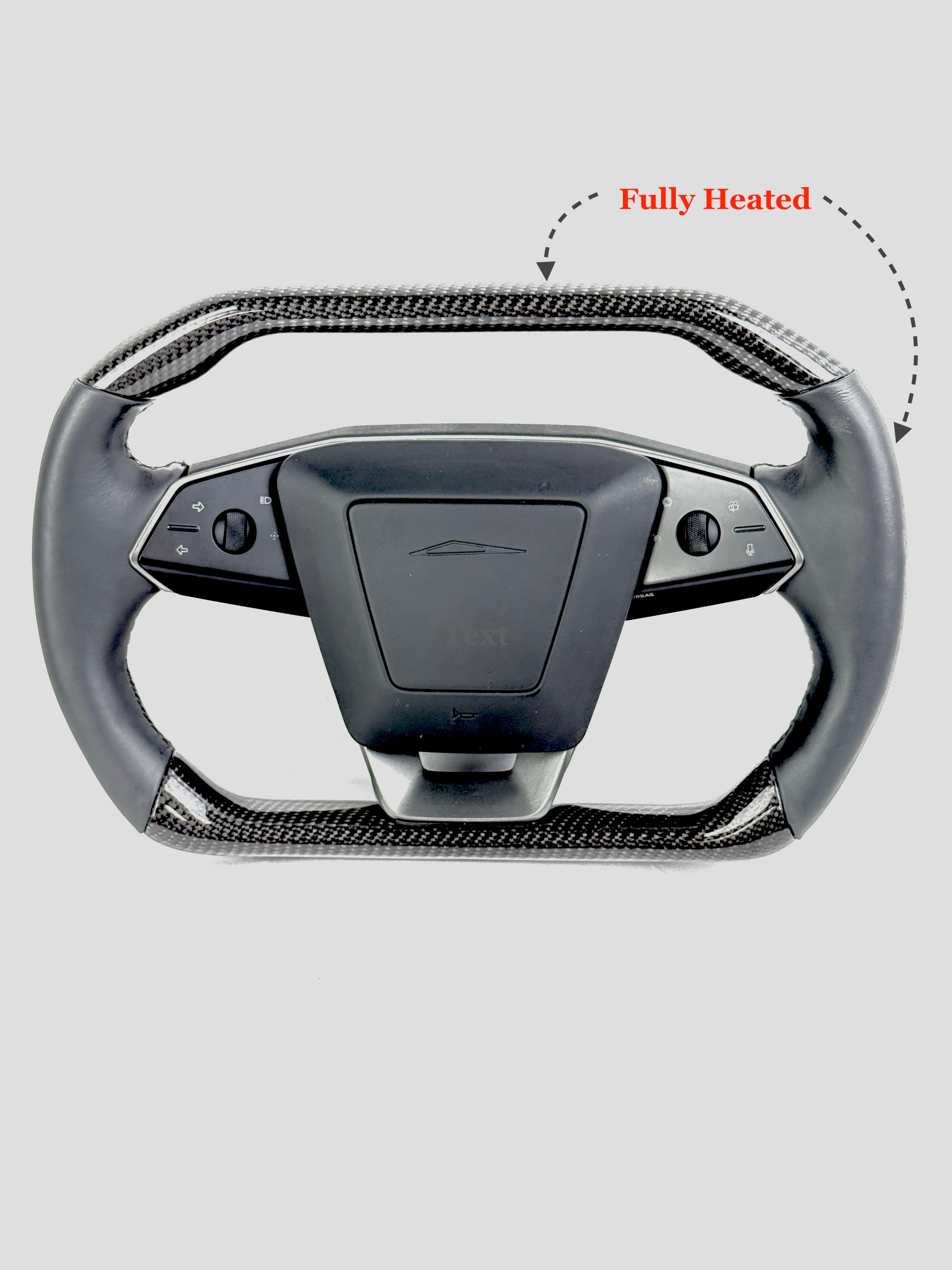 Cybertruck Heated Squircle Steering Wheel – OEM Carbon & Leather – RPM ...