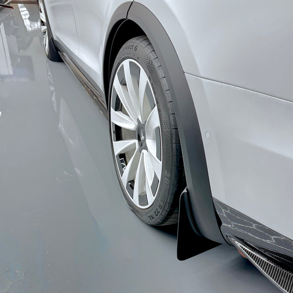 2022+ | Model X Mud Flaps Bendable & Flexible - Screwless (Gen. 2) - S ...