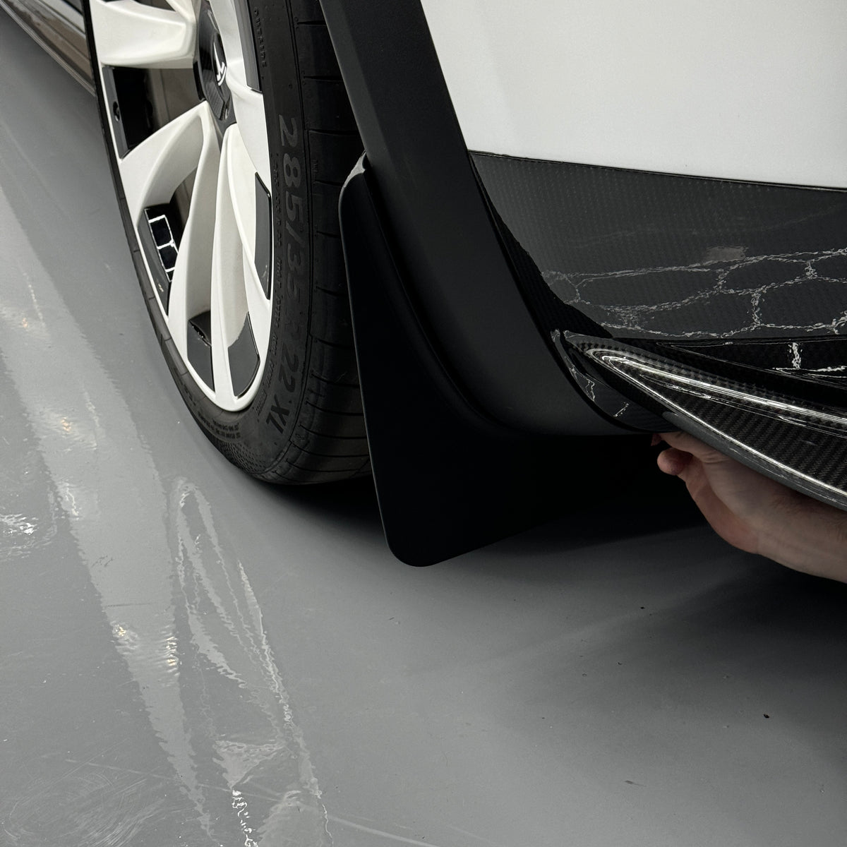 2022+ | Model X Mud Flaps Bendable & Flexible - Screwless (Gen. 2) - S ...