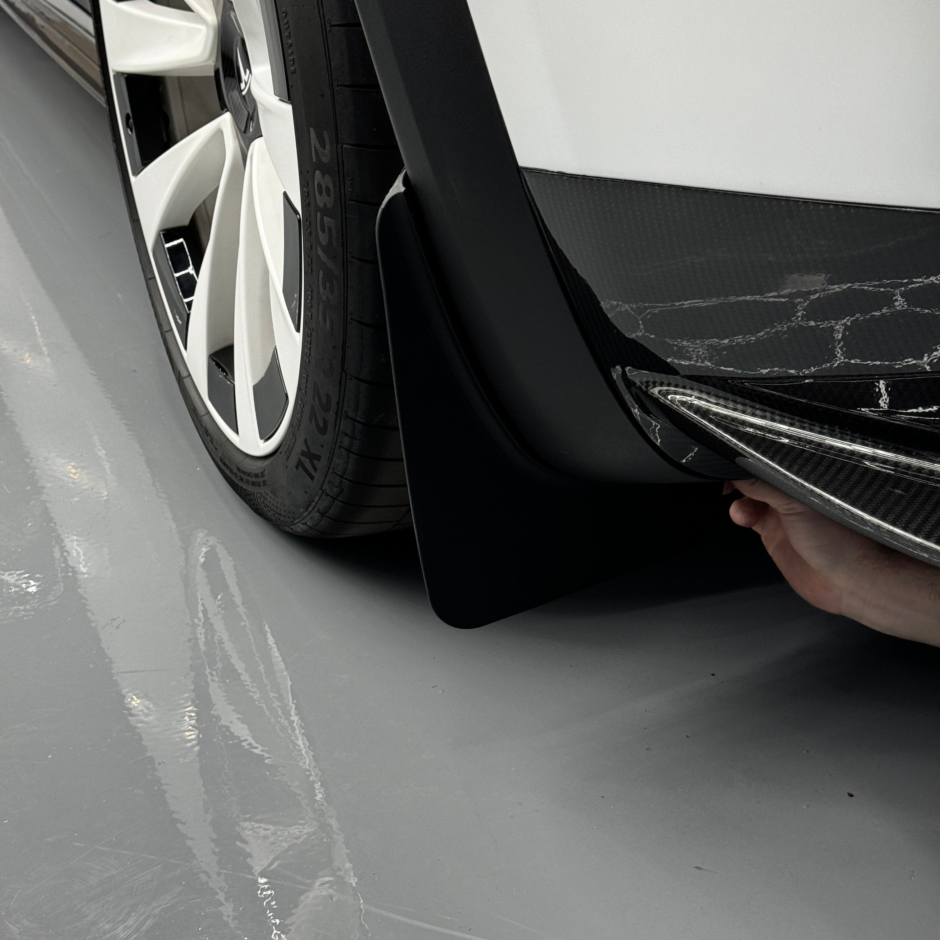 2022+ | Model X Mud Flaps Bendable & Flexible - Screwless (Gen. 2) - S ...